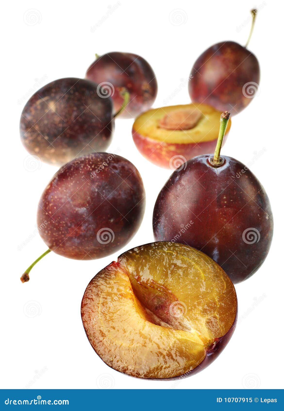 Pruim stock afbeelding. Image of roze, gezond, zoet, beeld - 10707915