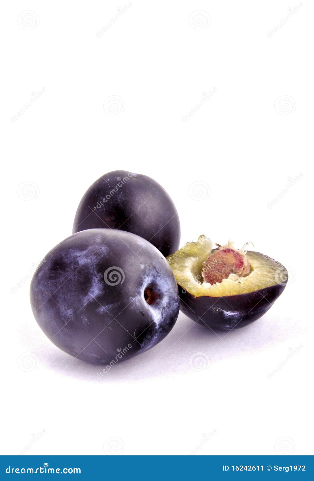 Pruim stock afbeelding. Image of drie, voedsel, steen - 16242611