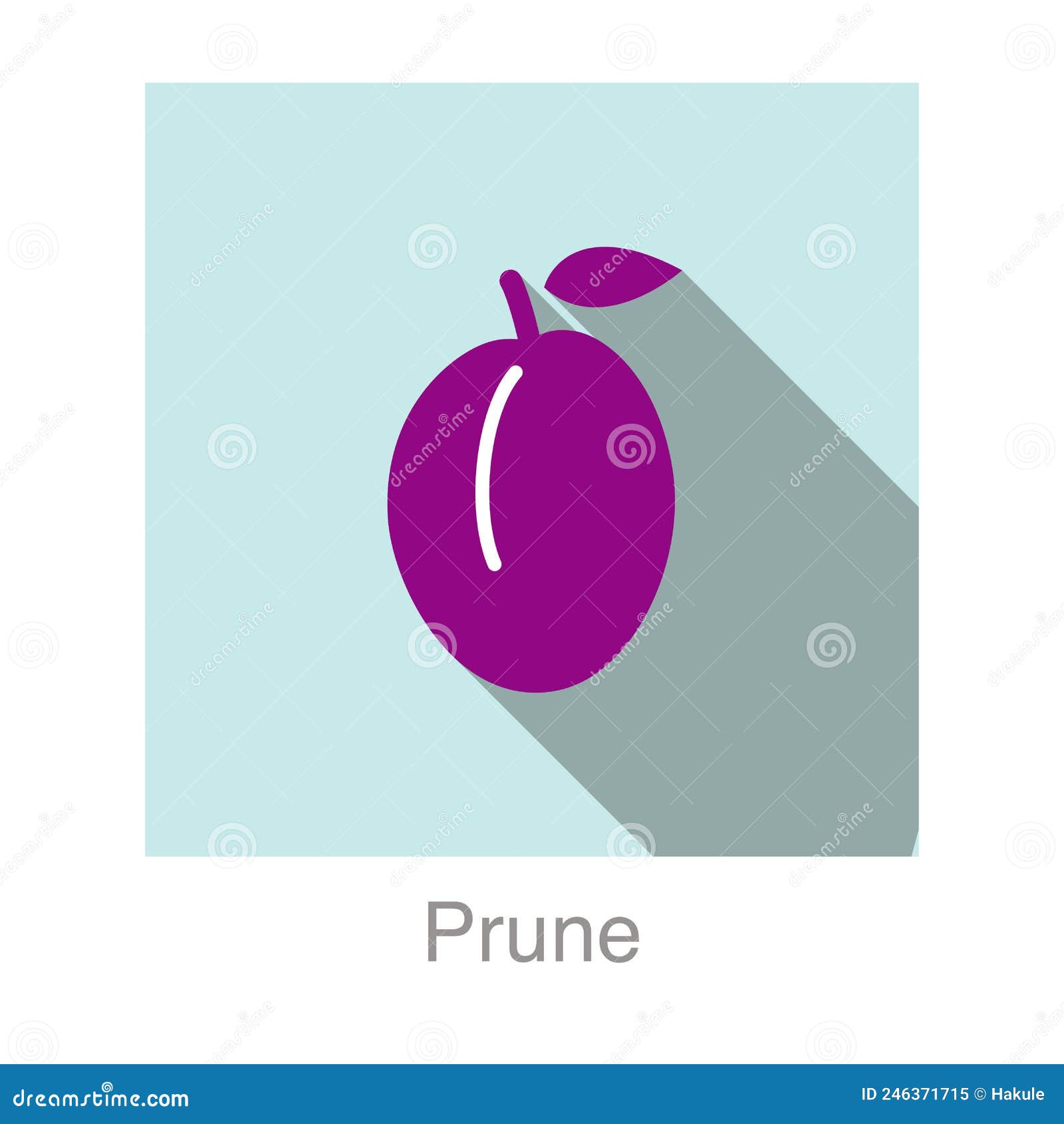 Prune Fruit,seamless Pattern Background Cartoon Vector | CartoonDealer.com #55970357