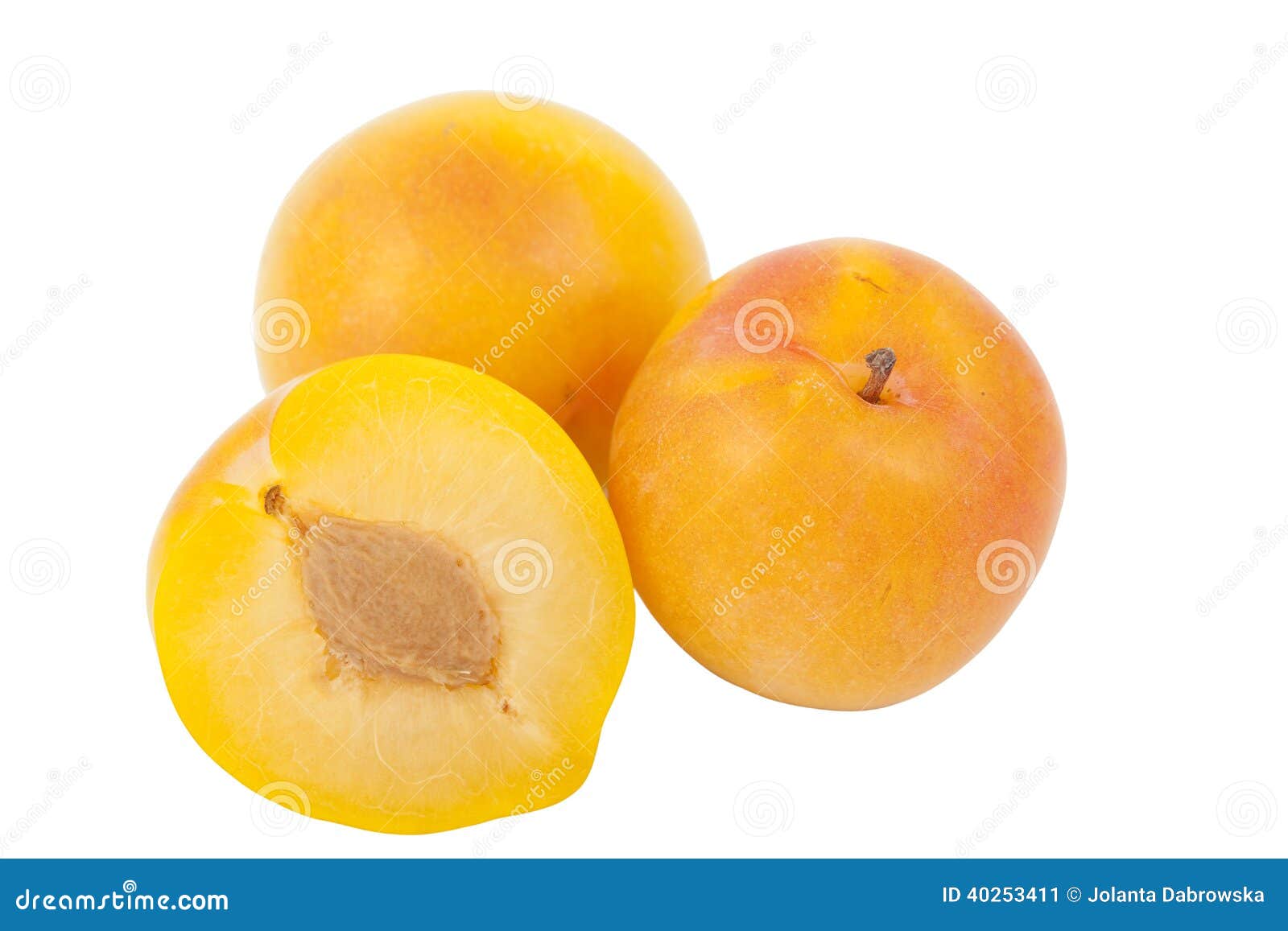 Prune jaune image stock. Image du entier, plomb, demi - 40253411