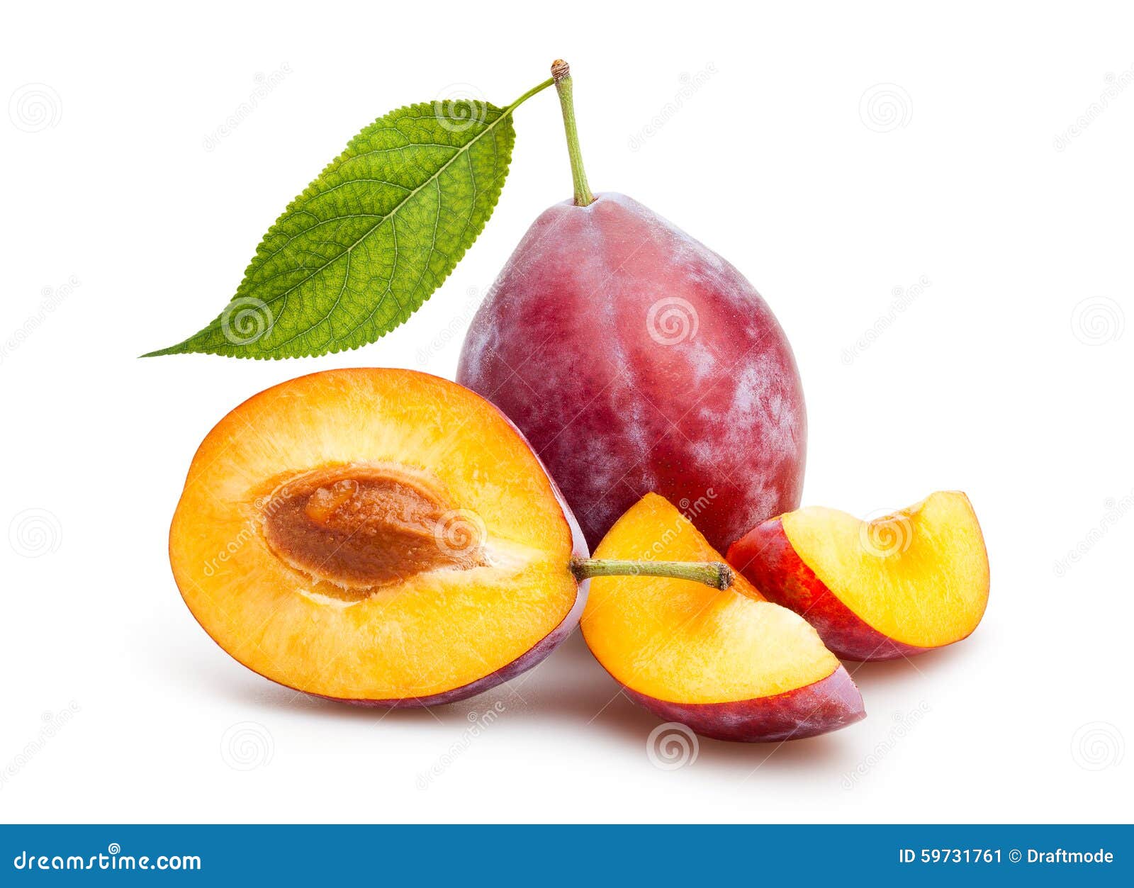 Prune rouge image stock. Image du groupe, coupure, aliment - 59731761