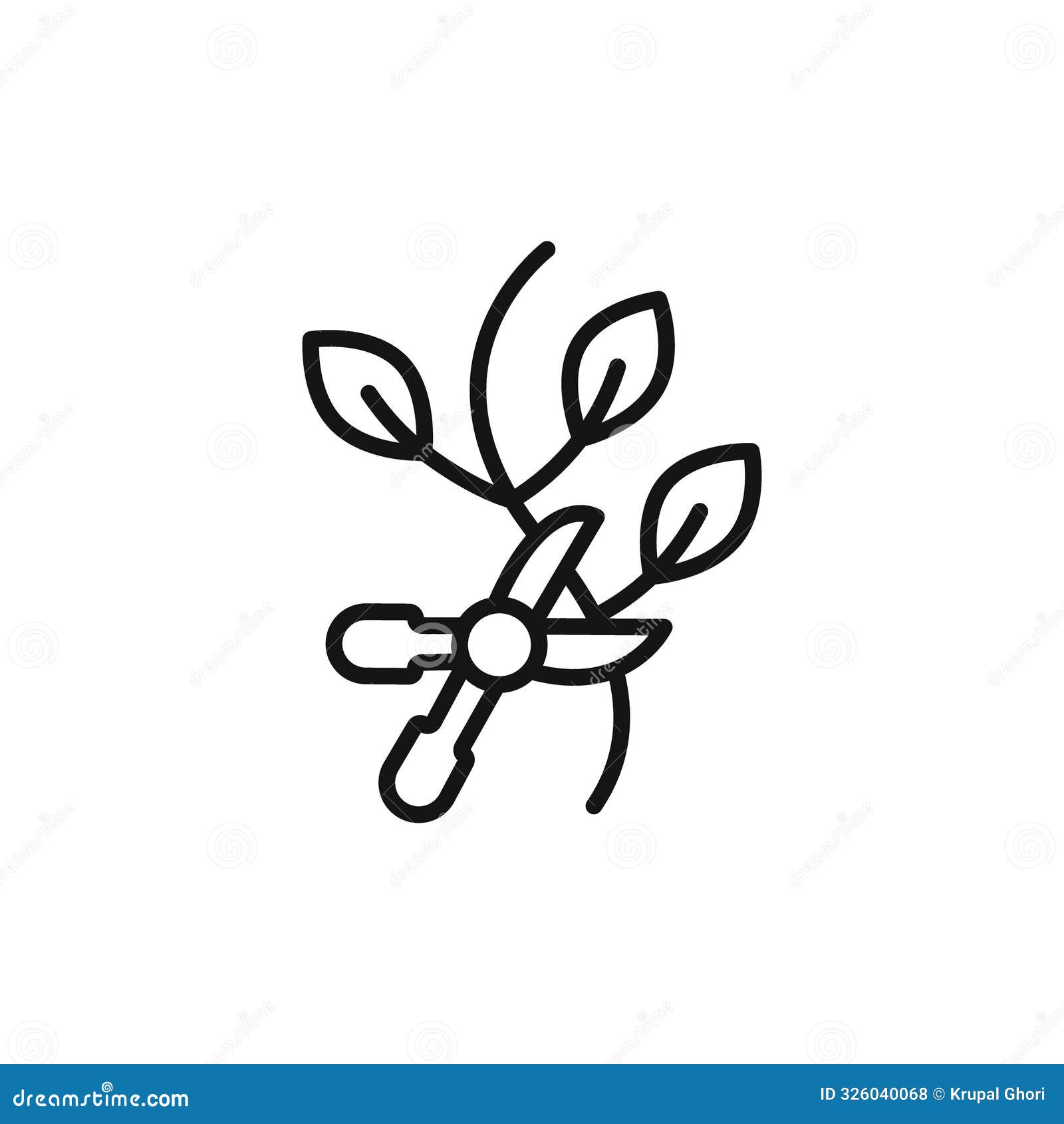 Pruning Logo Sign Vector Outline Stock Illustration - Illustration of ...