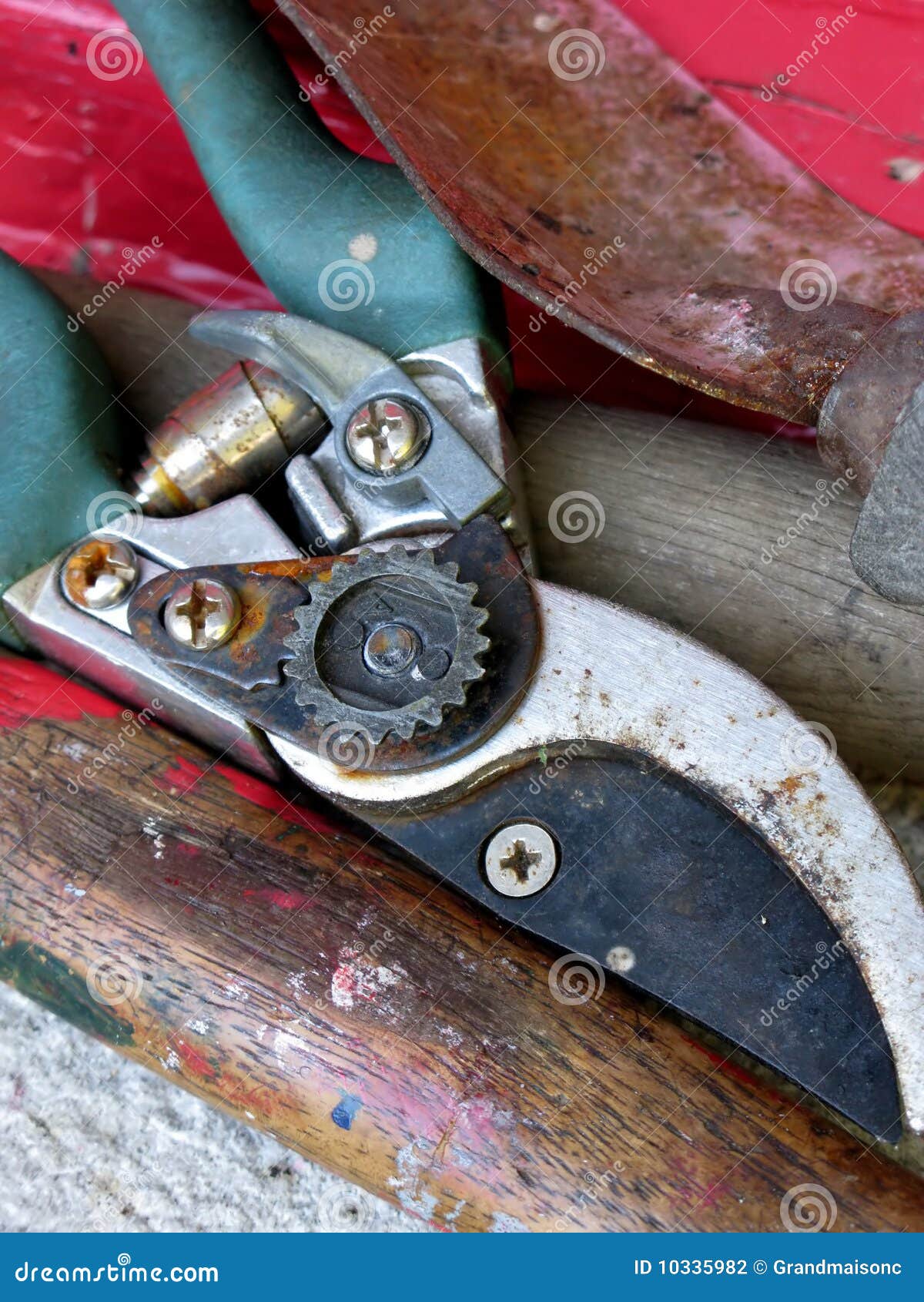 Pruning shears stock photo. Image of scissors, close - 10335982