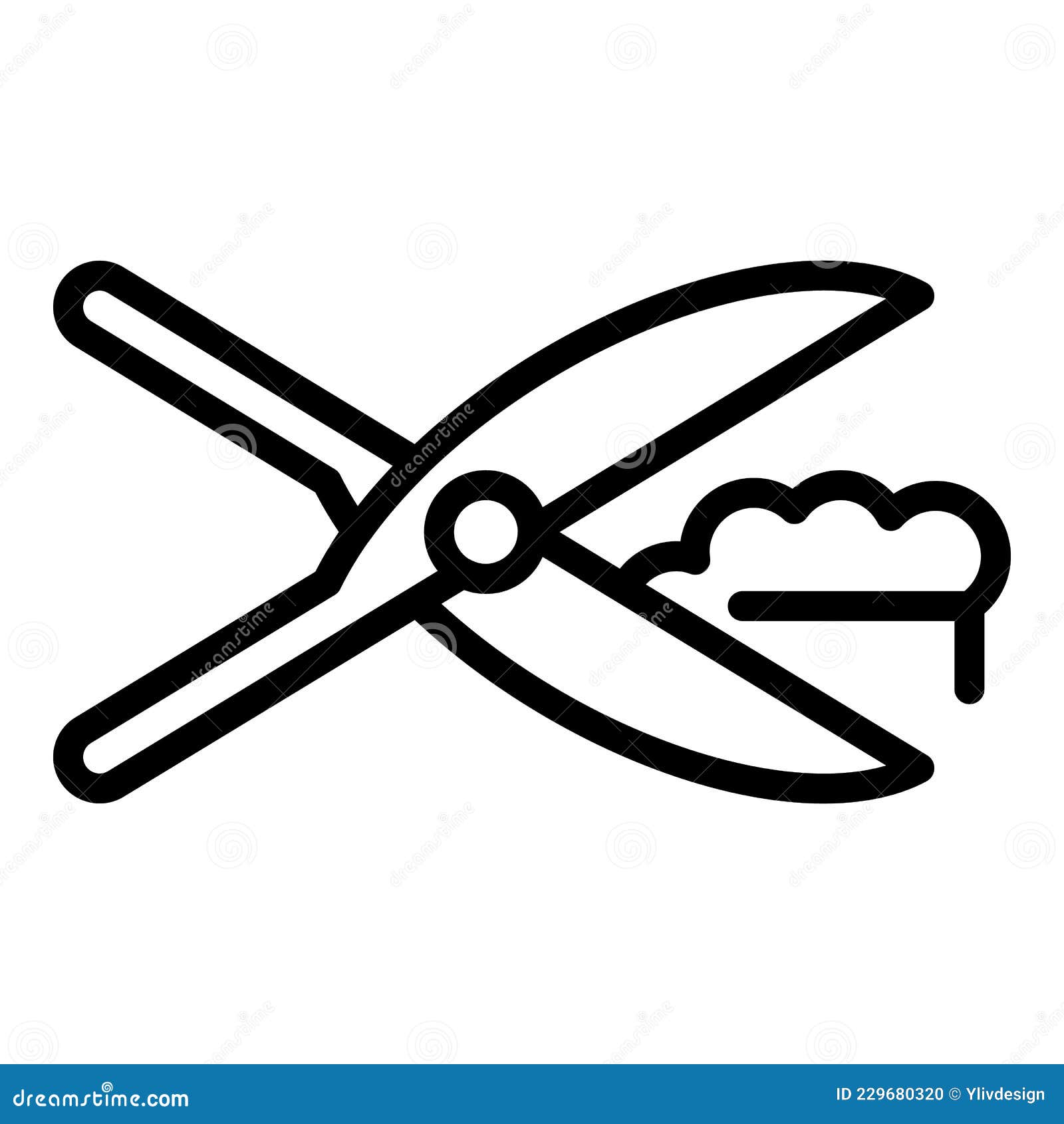 Pruning Tool Icon Outline Vector. Garden Tree Stock Vector ...