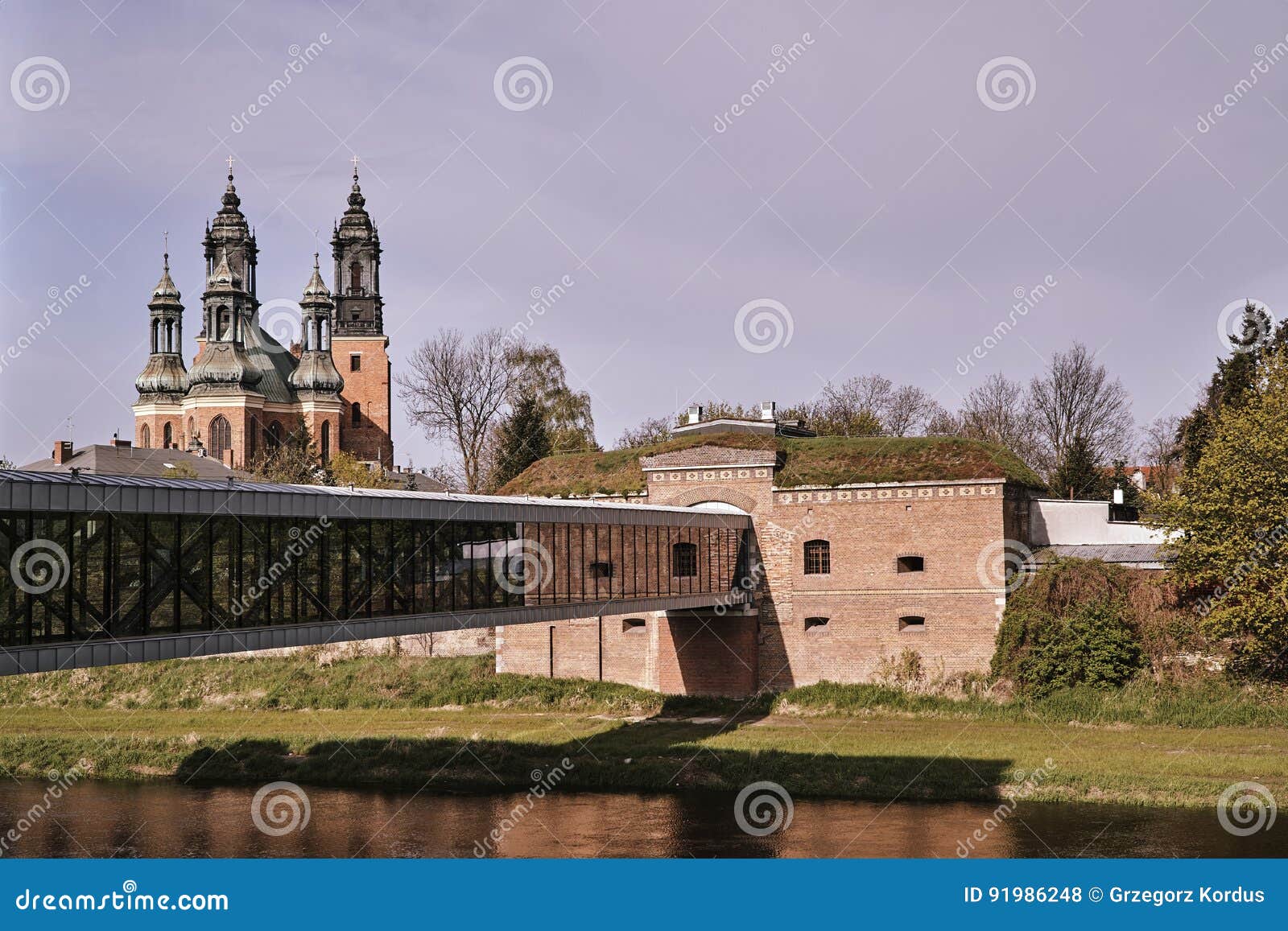 Prussian Fortifications and Towers of the Gothic Cathedral Stock Photo ...