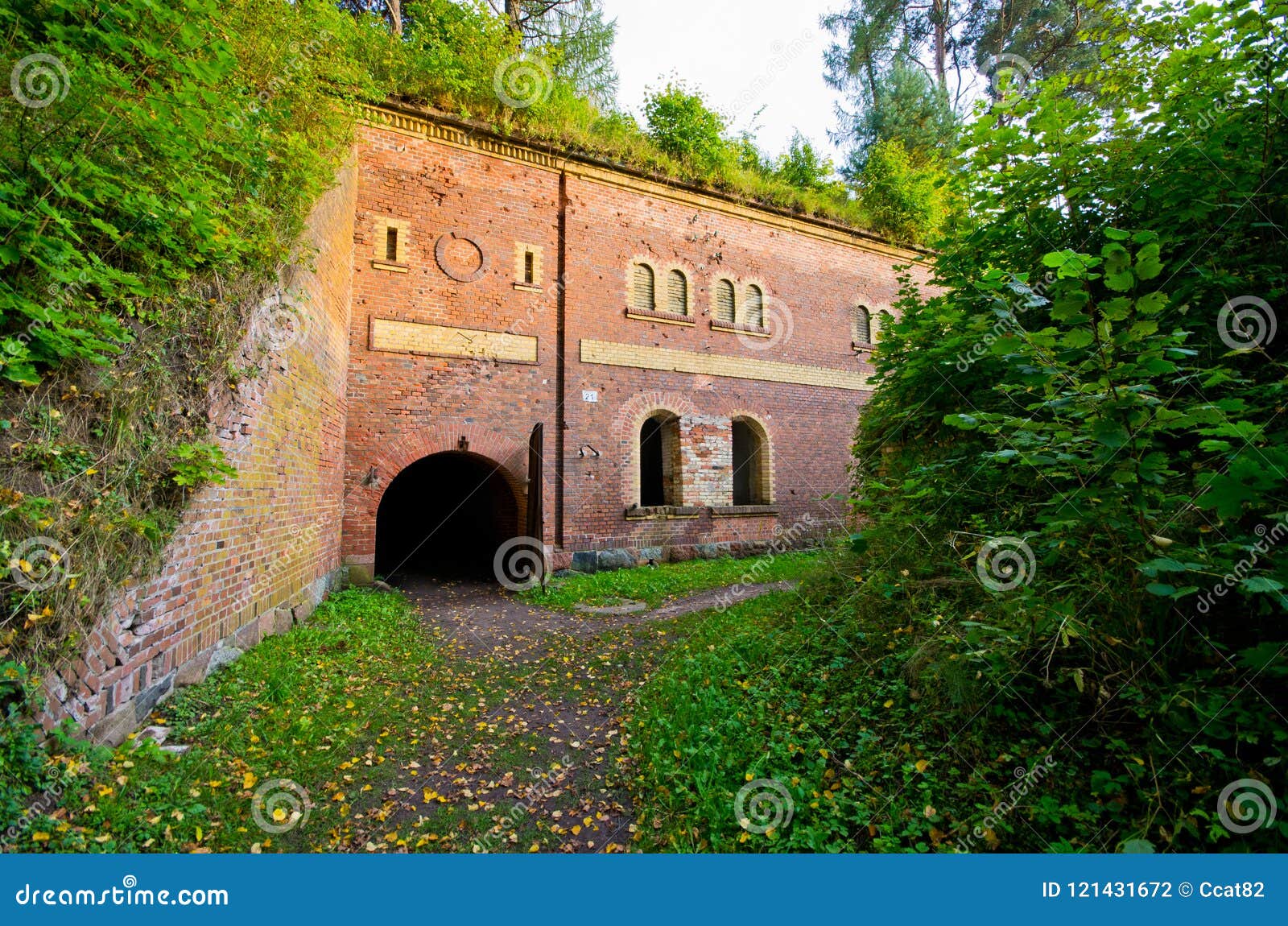 Prussian Fortress in Gizycko, Poland Stock Photo - Image of boyen, fort ...