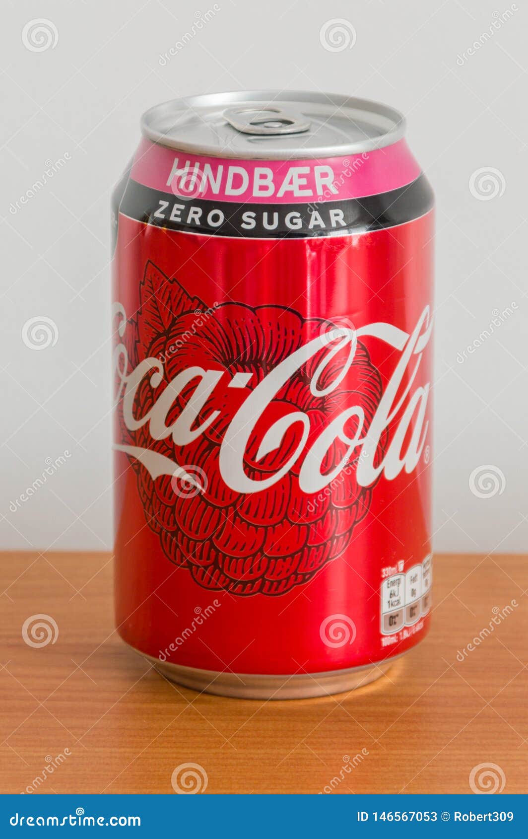 Can of Coca-Cola Raspberry Flavour Zero Sugar Editorial Stock Photo ...
