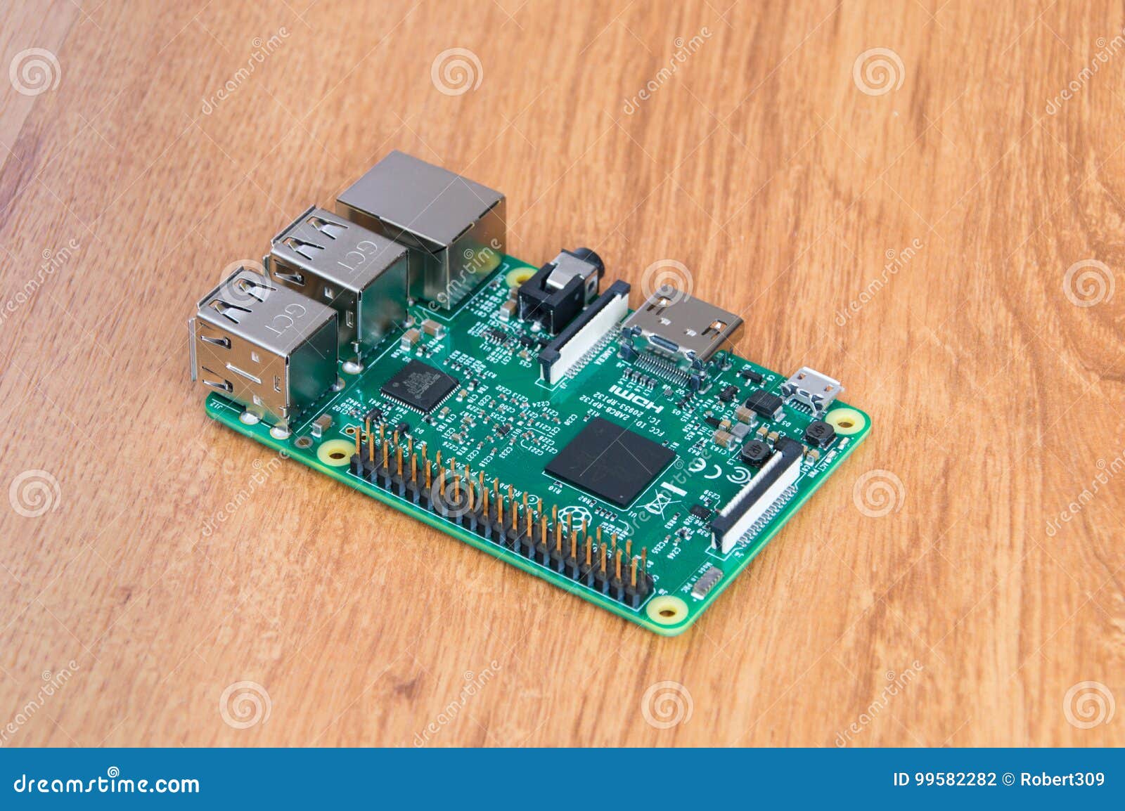 Raspberry Pi 3 Model B. Small Single-board Computer Editorial ...