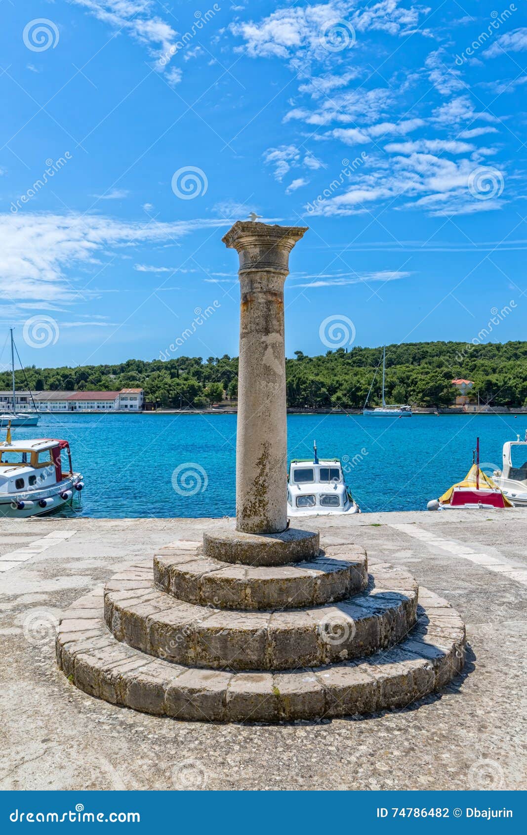 Prvic Luka Kroatië Stock Foto - Afbeelding: 74786482