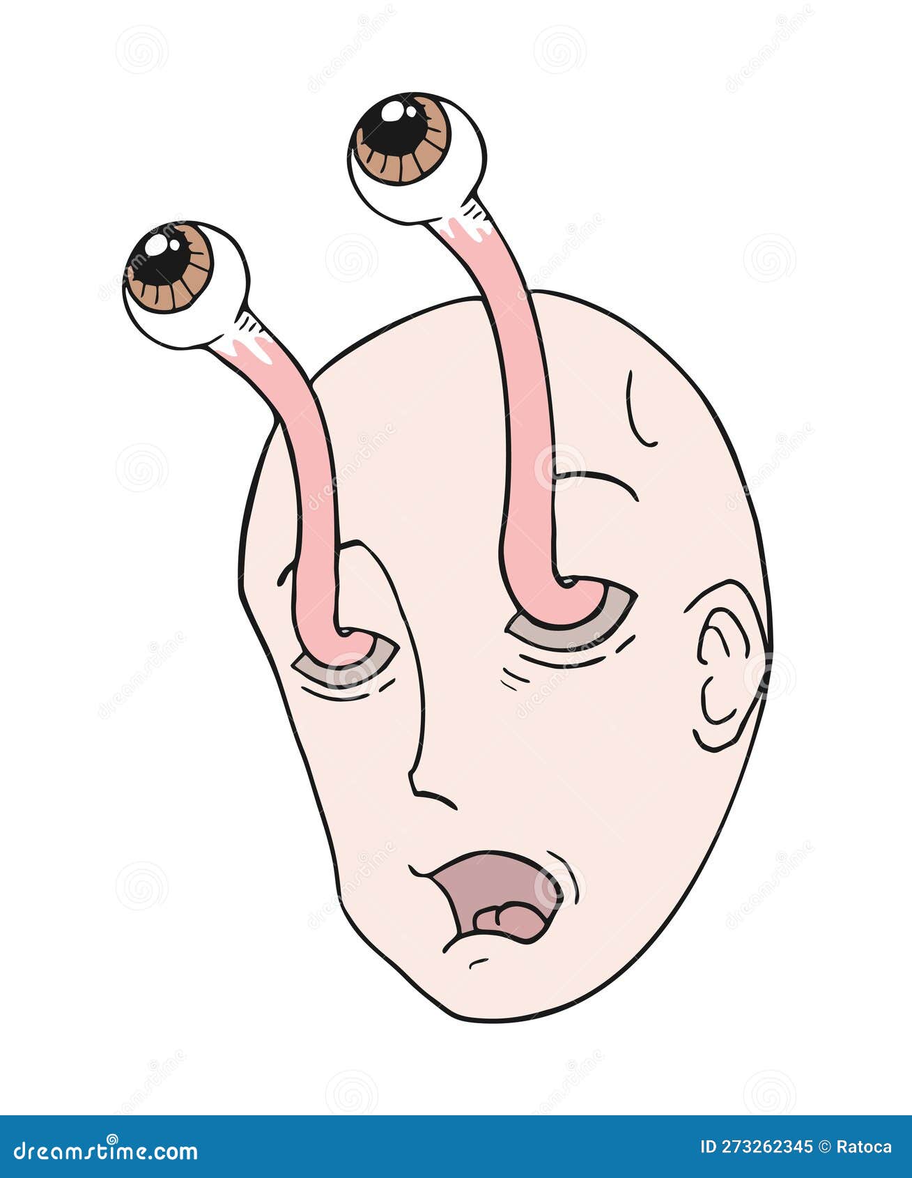 Prying eyes draw stock vector. Illustration of curiosity - 273262345