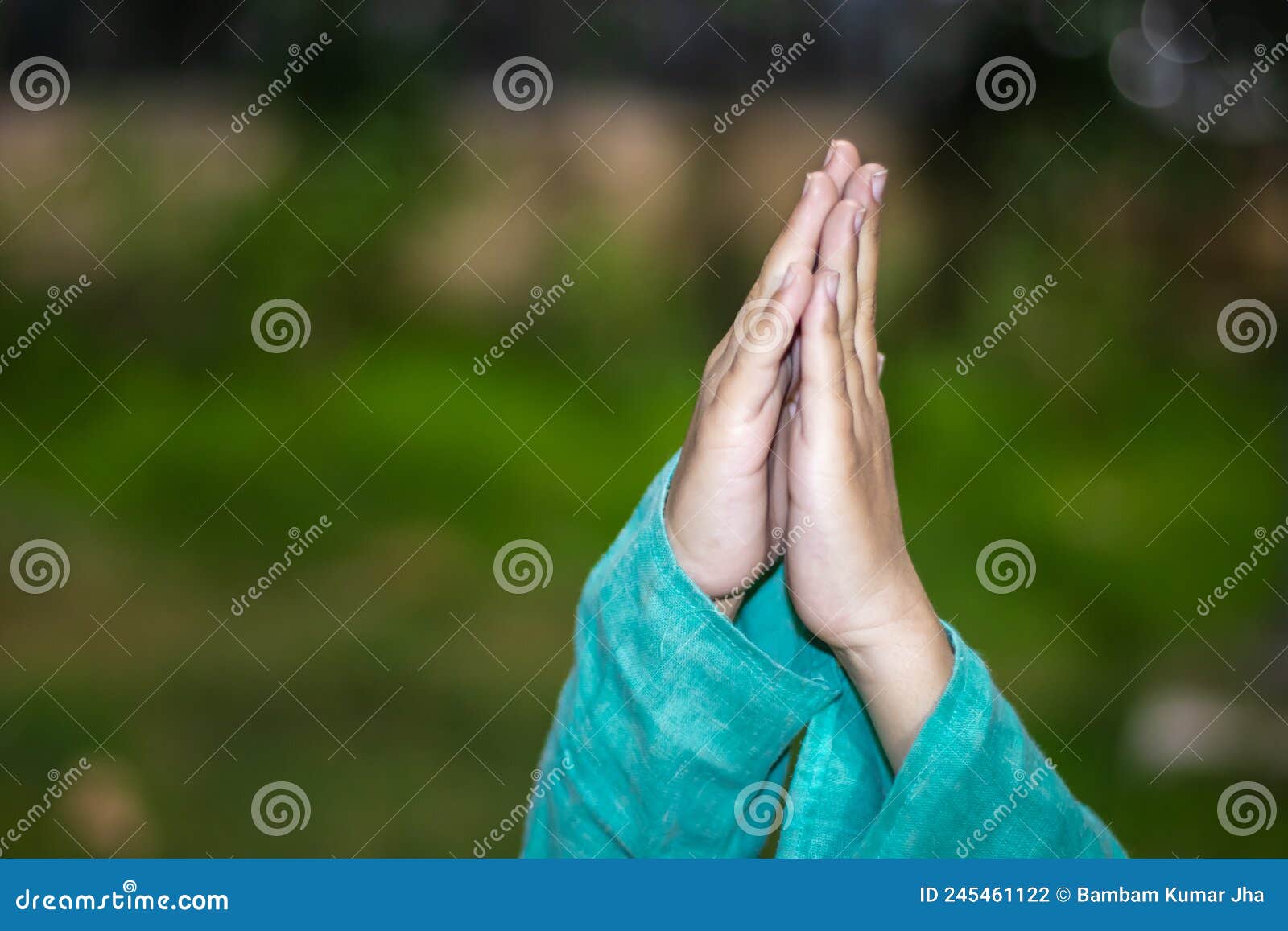 Prying Hand of Young Kid with Blurred Background at Evening Stock Photo ...