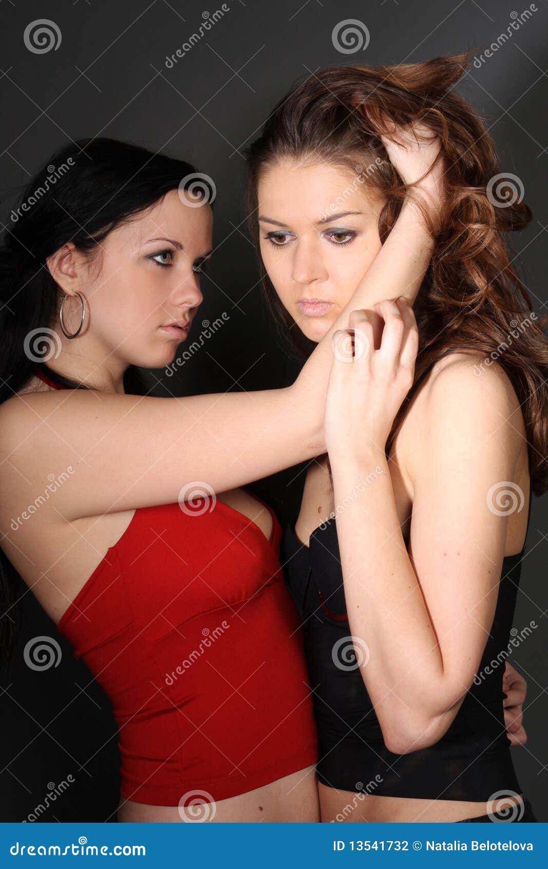 Przyjaciela Dziewczyny Lesbian Dwa Potomstwa Zdjęcie Stock Obraz