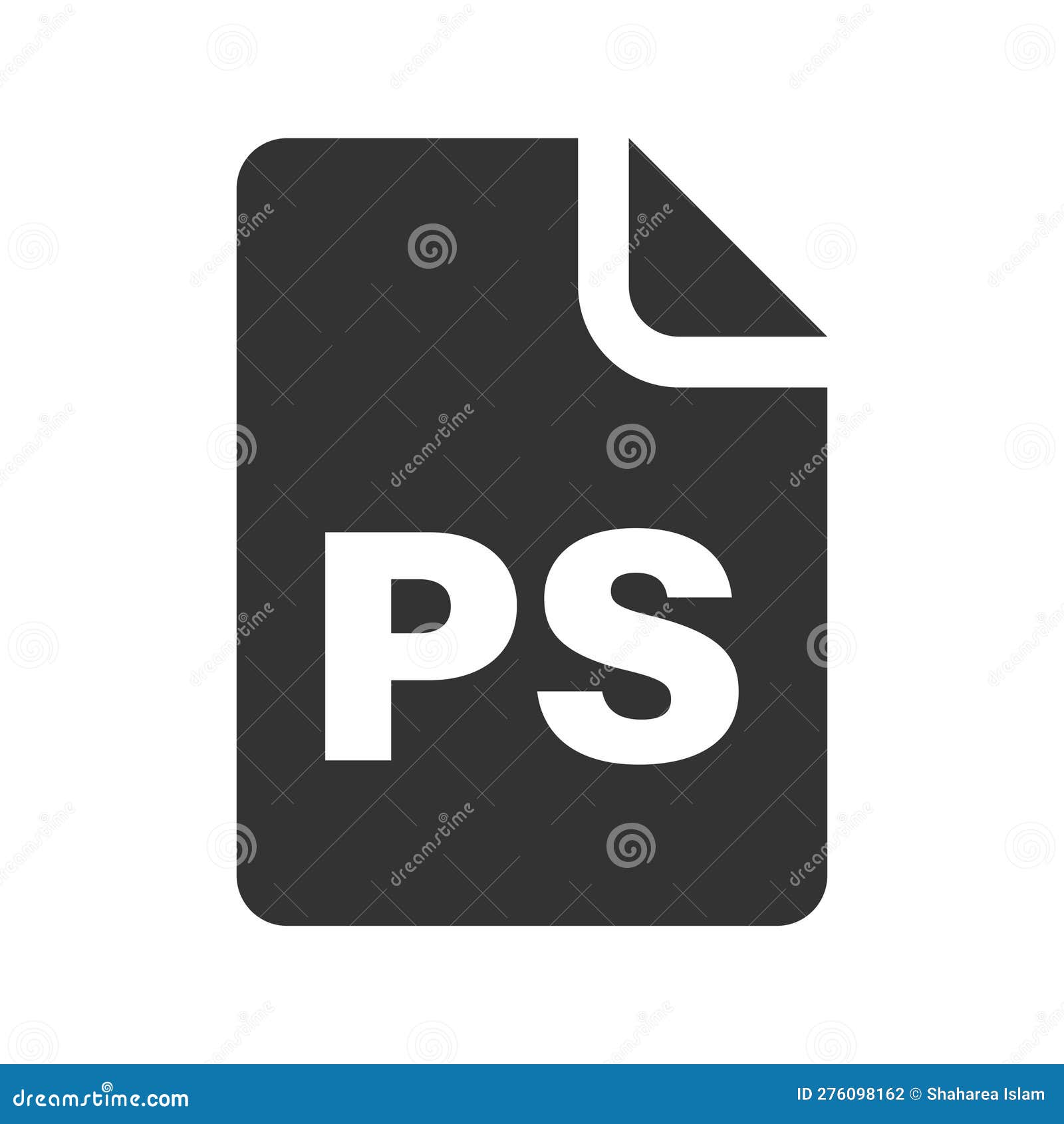 PS file icon stock vector. Illustration of type, design - 276098162