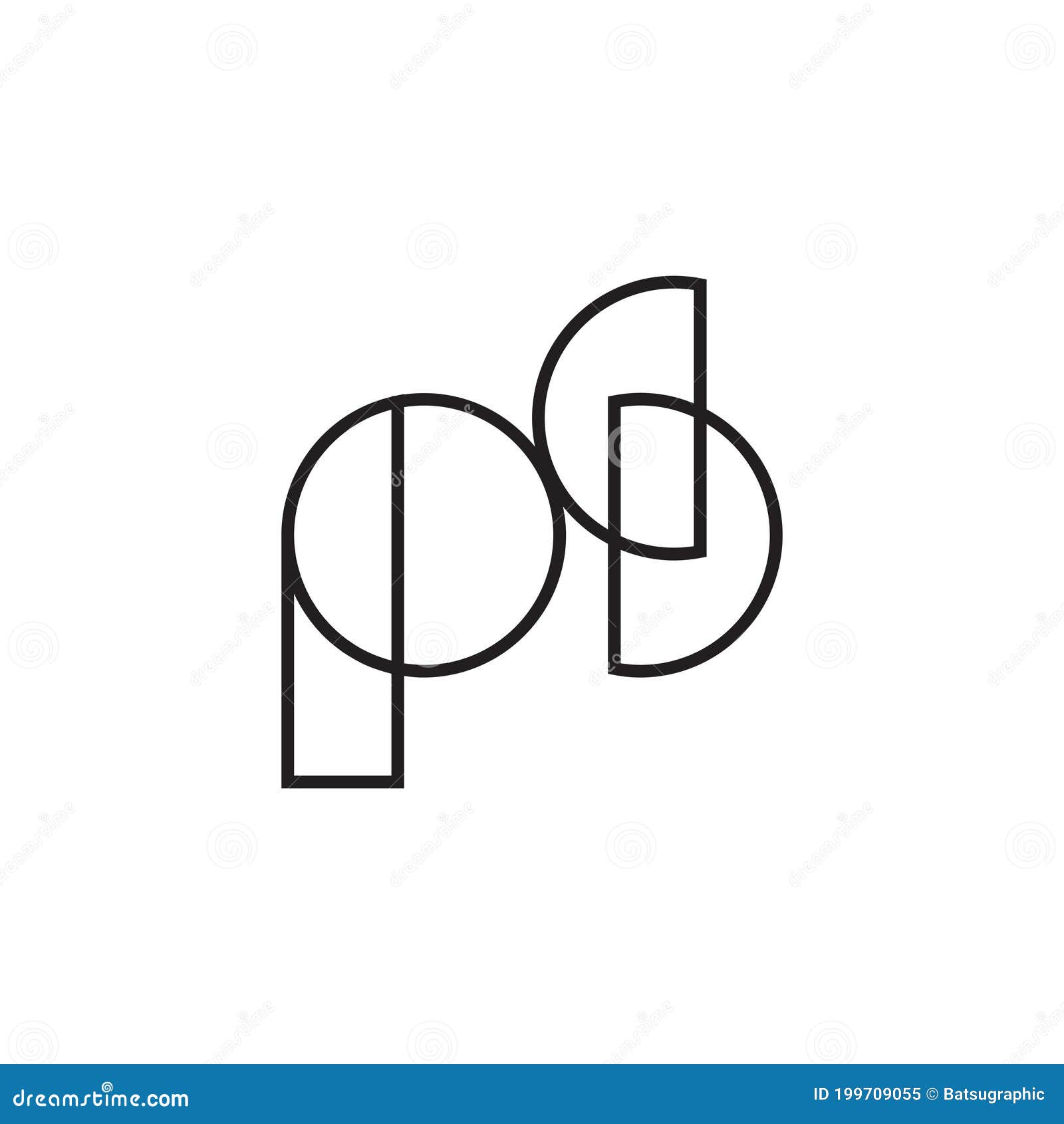 Ps Initial Letter Vector Logo Icon Stock Vector - Illustration of name ...
