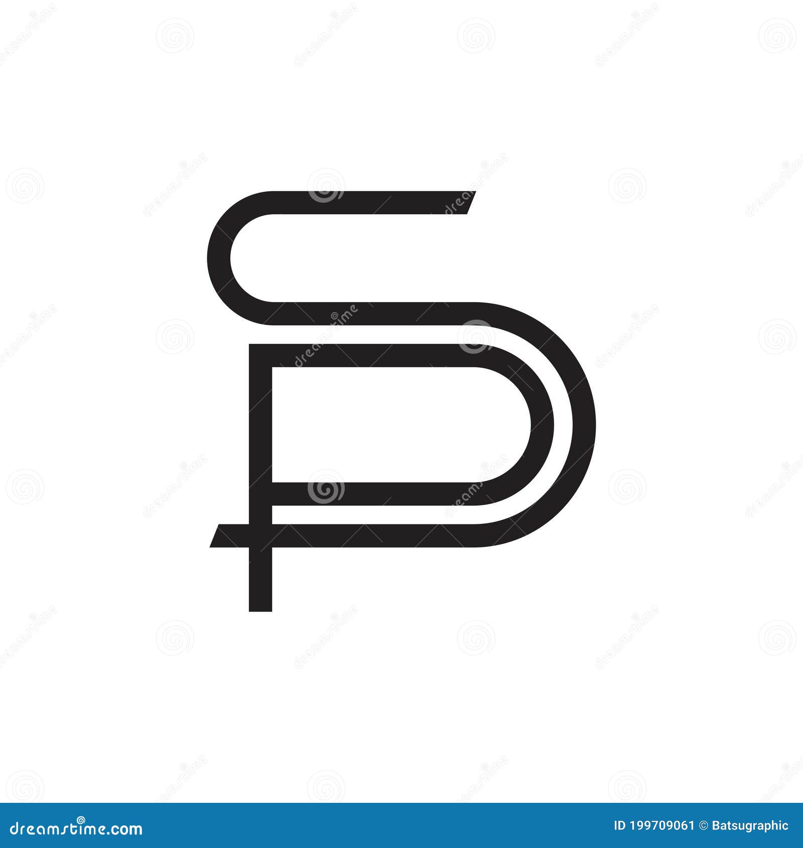 Ps Initial Letter Vector Logo Icon Stock Vector - Illustration of ...