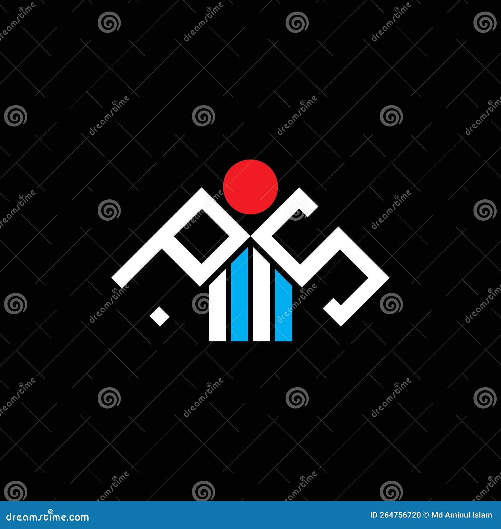 PS Letter Logo Creative Design with Vector Graphic, Stock Vector ...