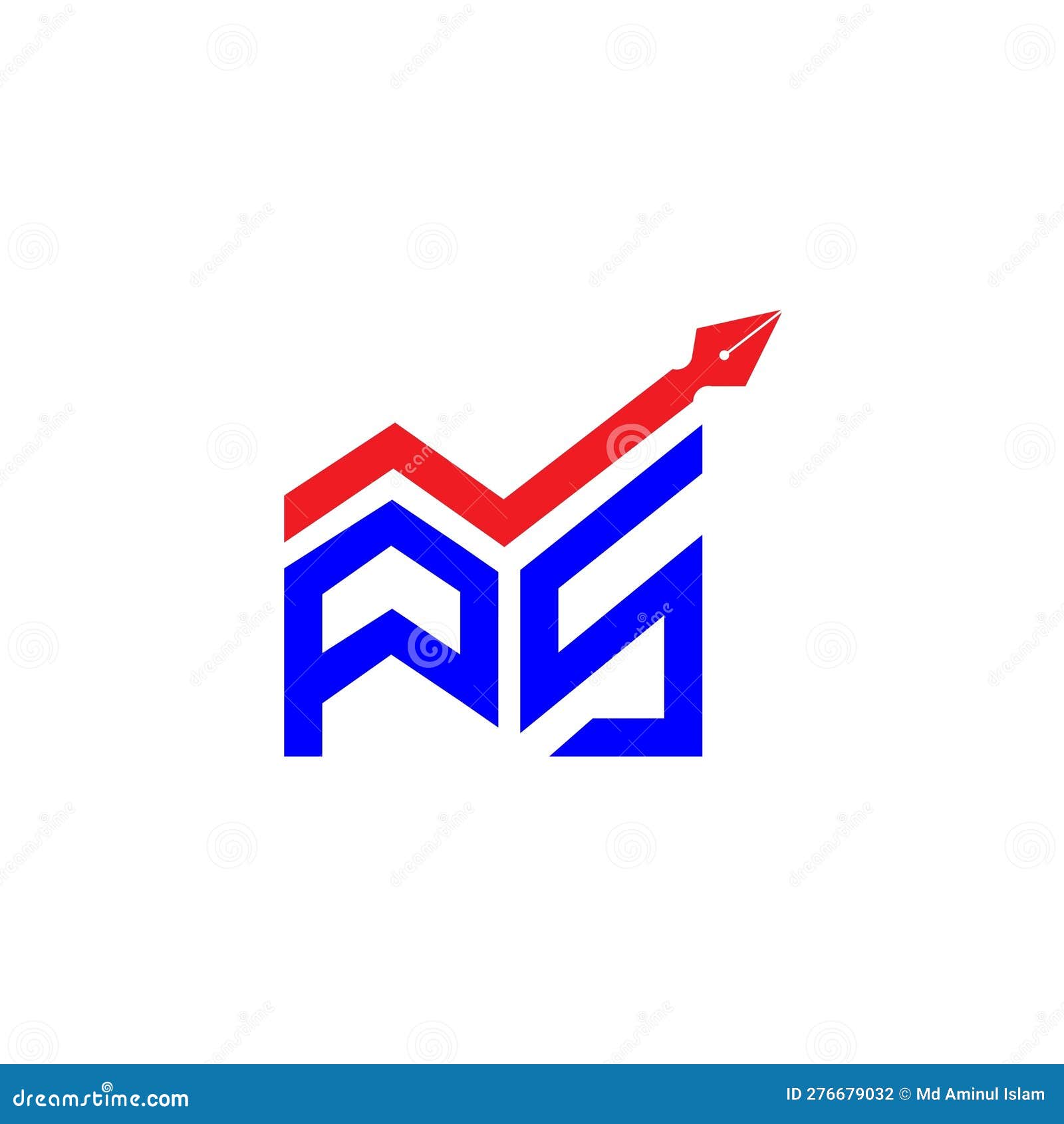 PS Letter Logo Creative Design with Vector Graphic, Stock Vector ...