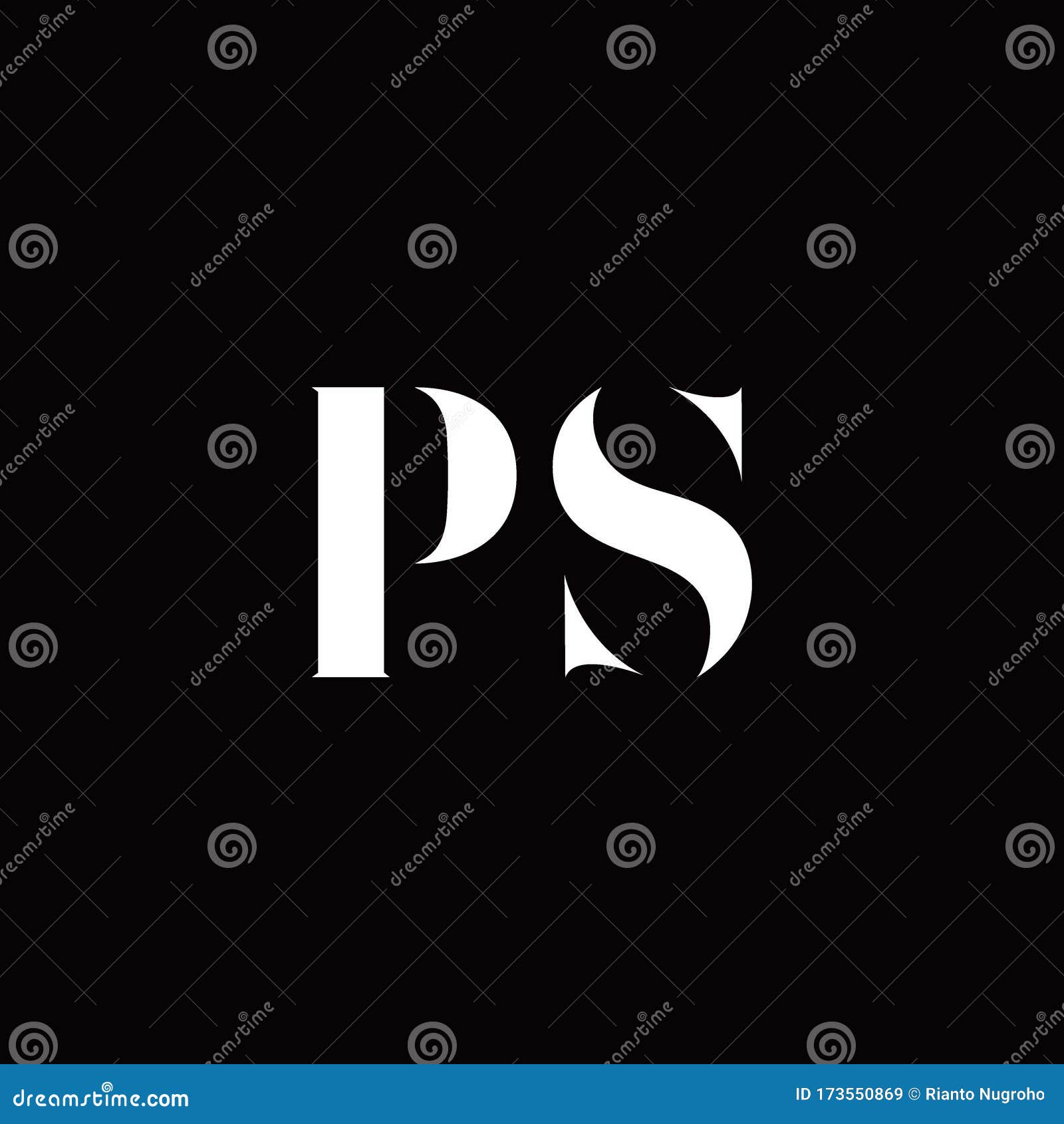 PS Logo Letter Initial Logo Designs Template Stock Vector ...