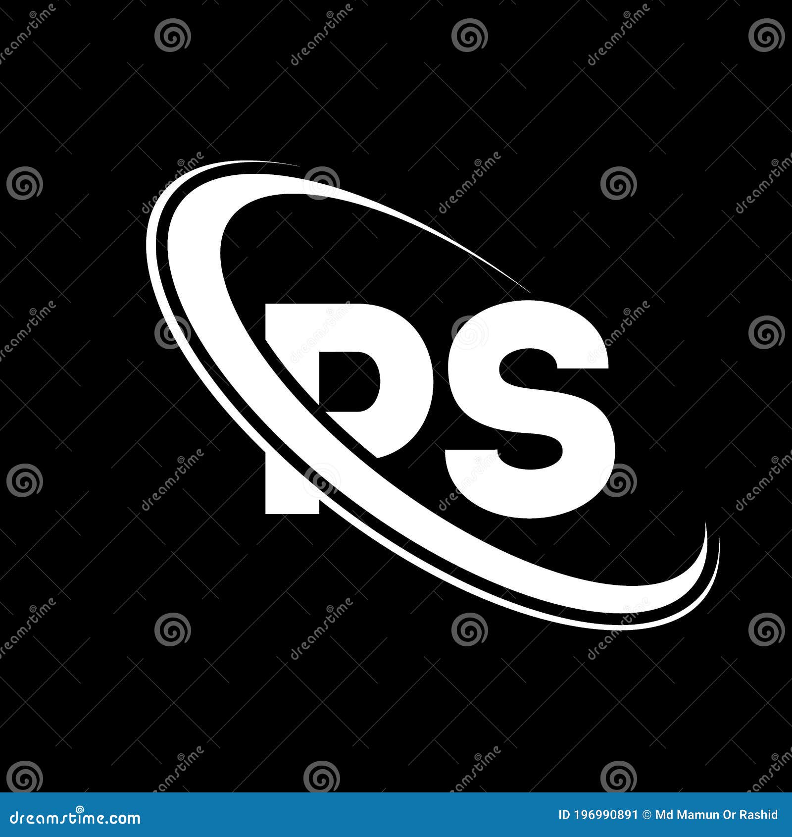 PS Logo. P S Design. White PS Letter. PS/P S Letter Logo Design Stock ...