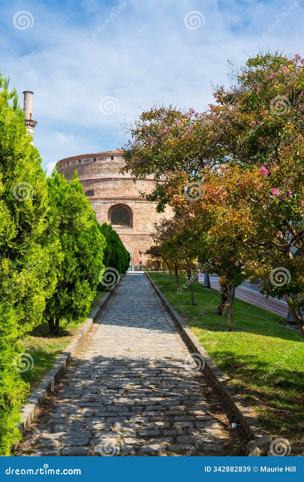 Roman Rotunda Thessaloniki stock image. Image of church - 342882839