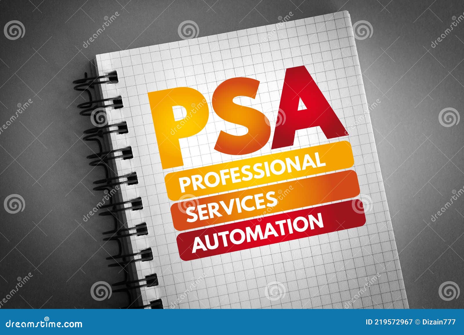PSA - Professional Services Automation Acronym on Notepad, Technology ...