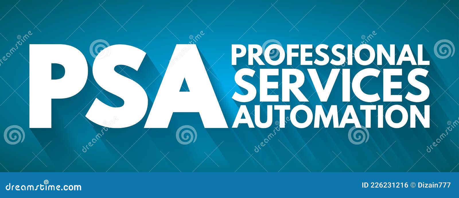 PSA - Professional Services Automation Acronym, Technology Concept ...