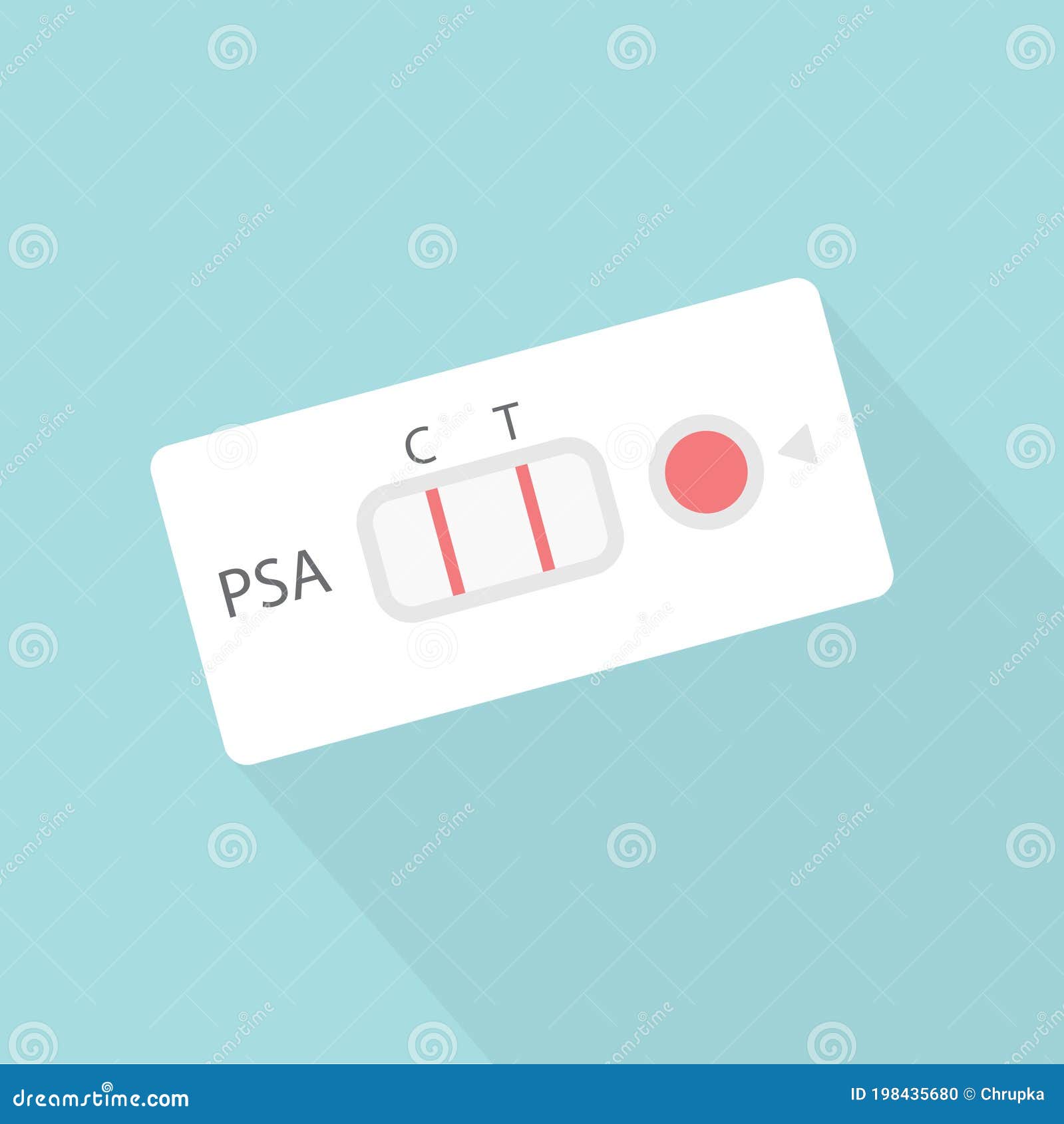 PSA Prostate-Specific Antigen Positive Result Rapid Test Stock Vector ...