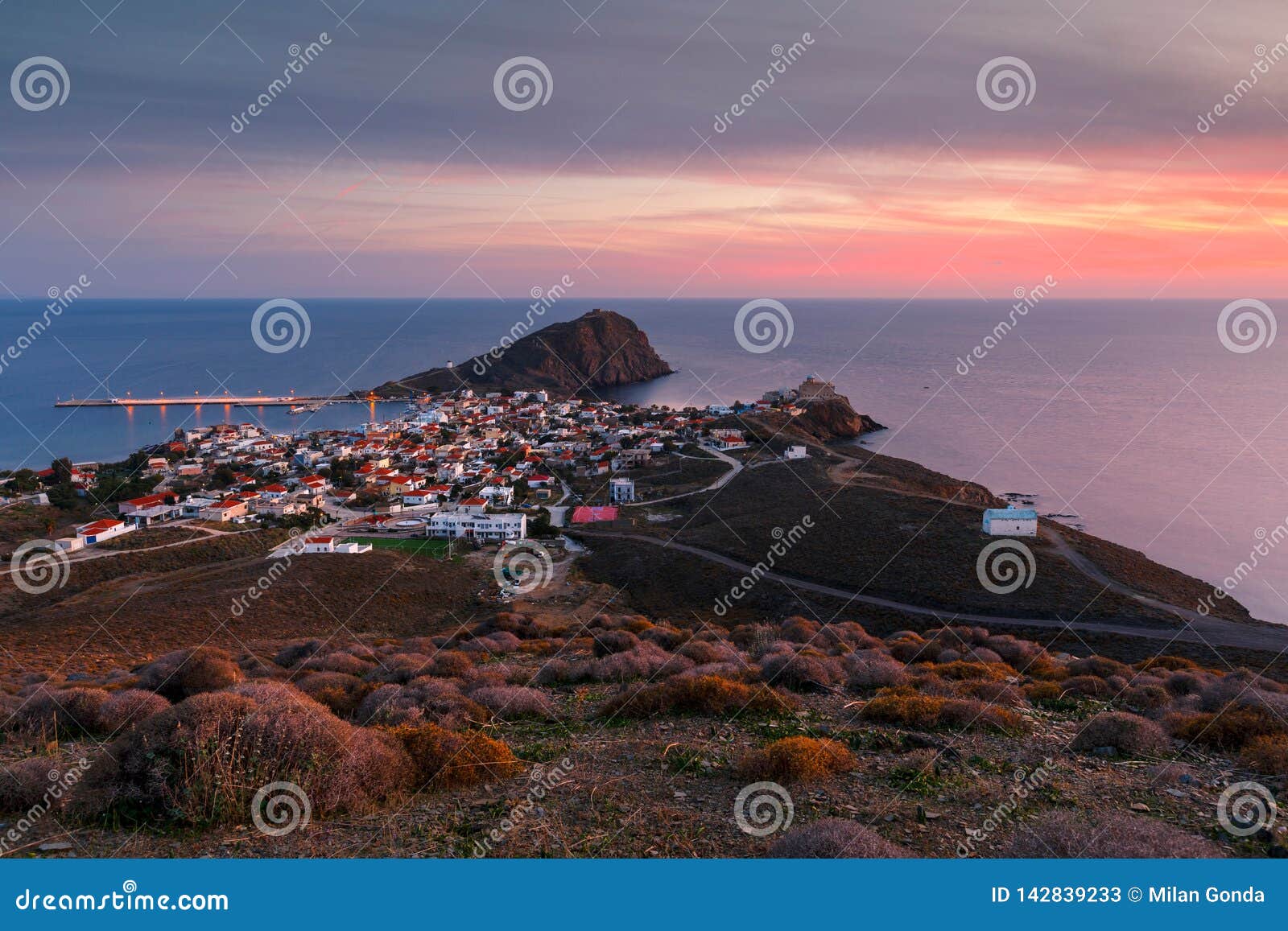 Psara island stock image. Image of colorful, nature - 142839233