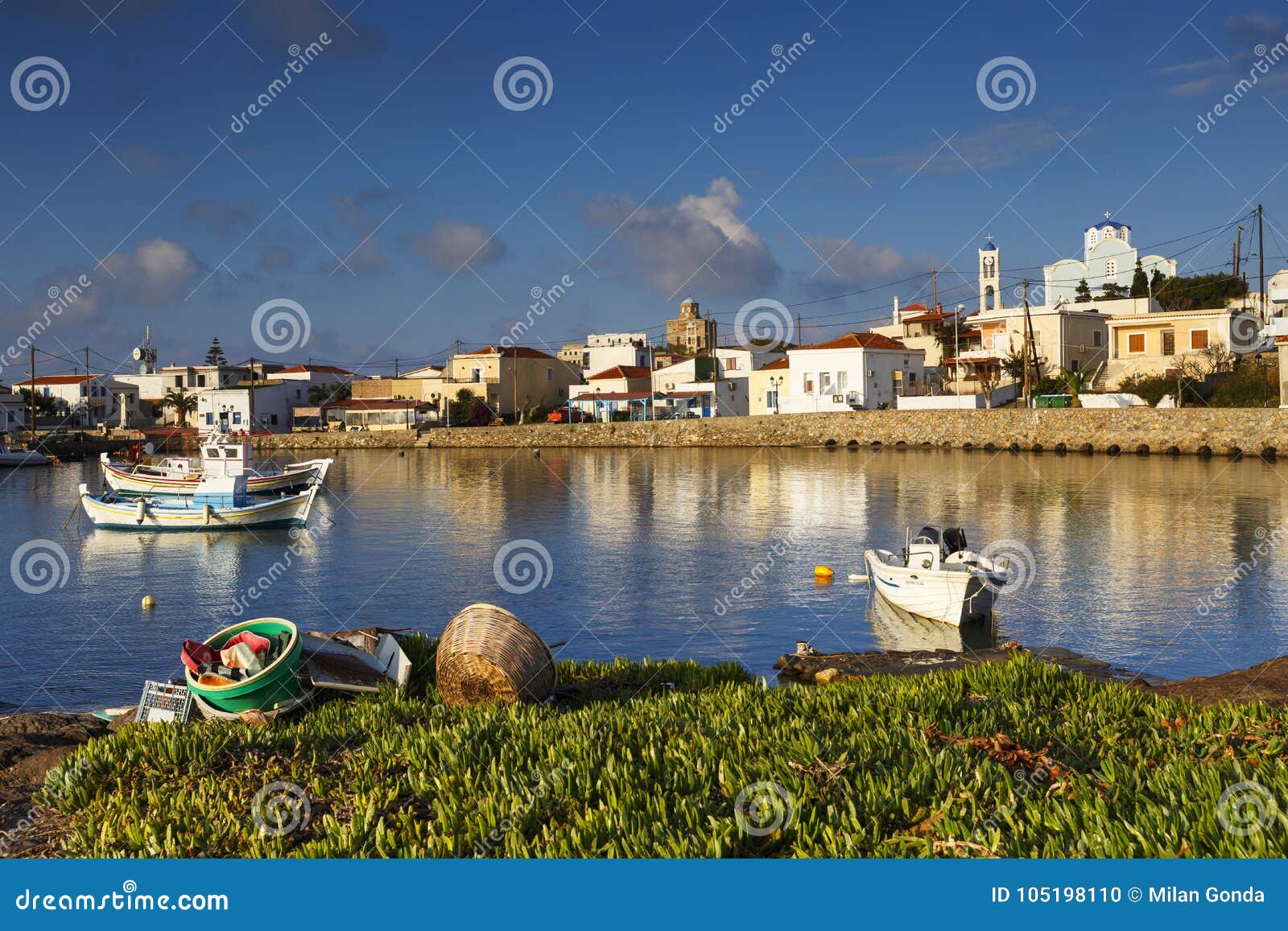 Psara island. stock photo. Image of aegean, greece, church - 105198110