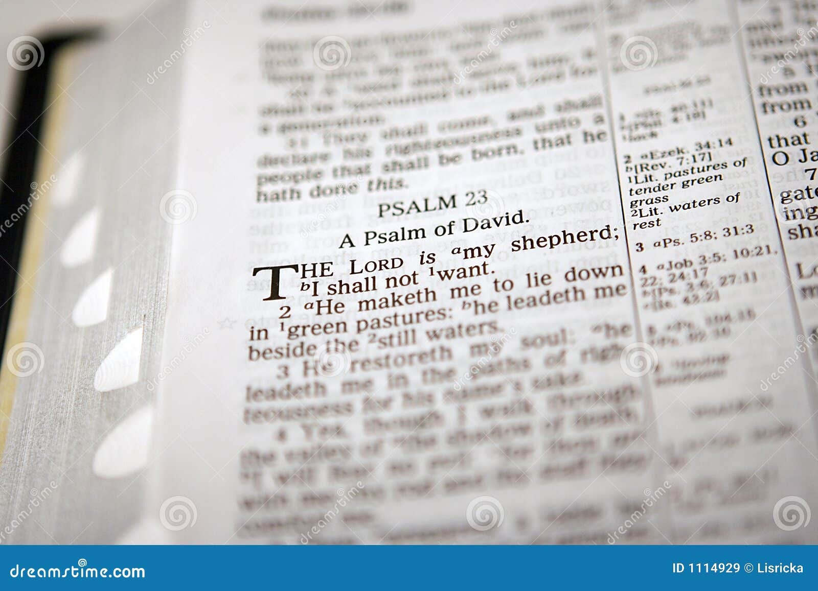 Psaume 23 image stock. Image du religion, exposez, psaume - 1114929