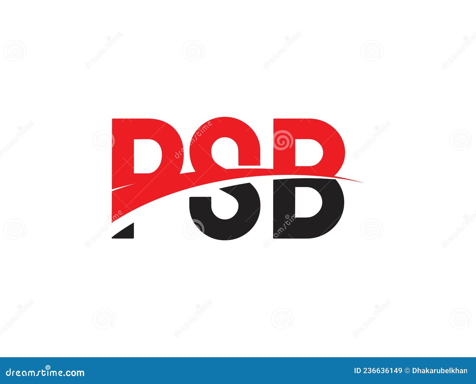 PSB Letter Initial Logo Design Vector Illustration Stock Vector ...