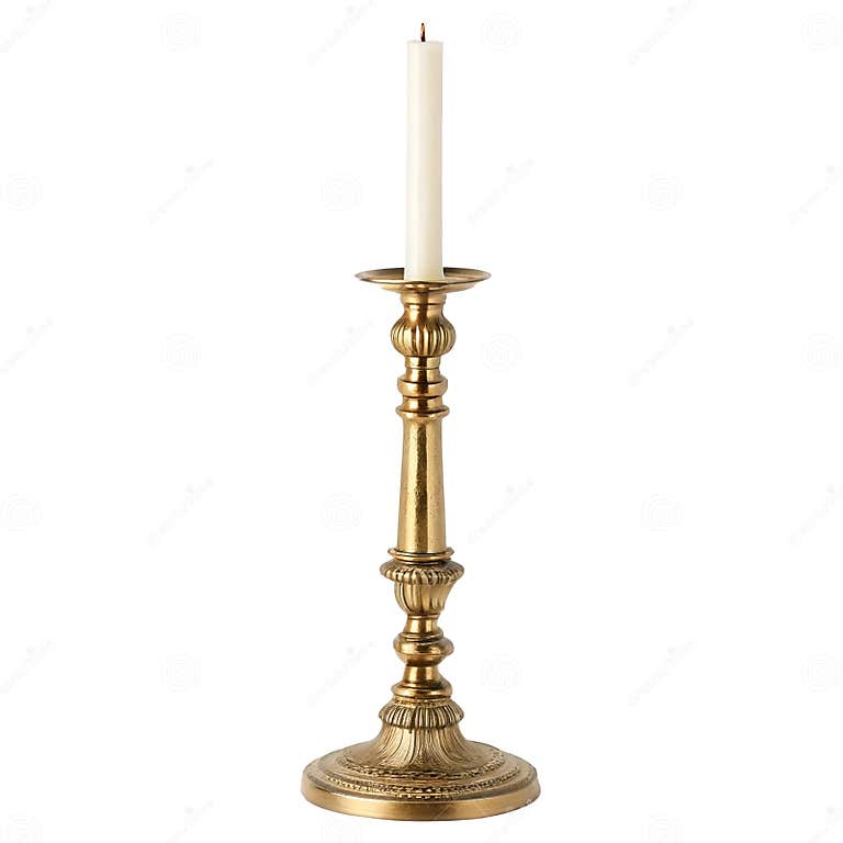 PSD of a Candlestick on a Transparent Background Isolated on White ...