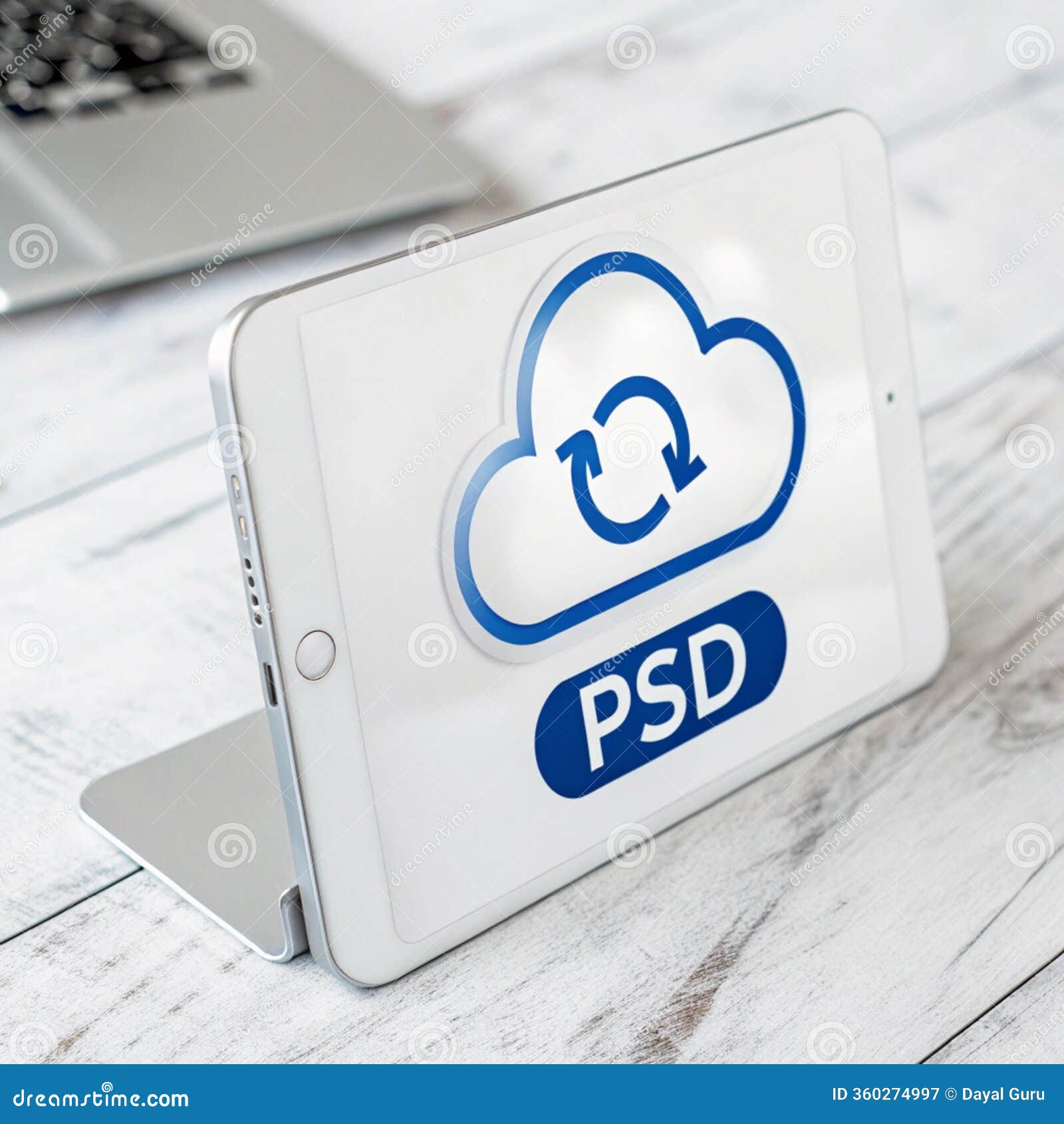 PSD Cloud Synchronization Isolated on Transparent Background Stock ...
