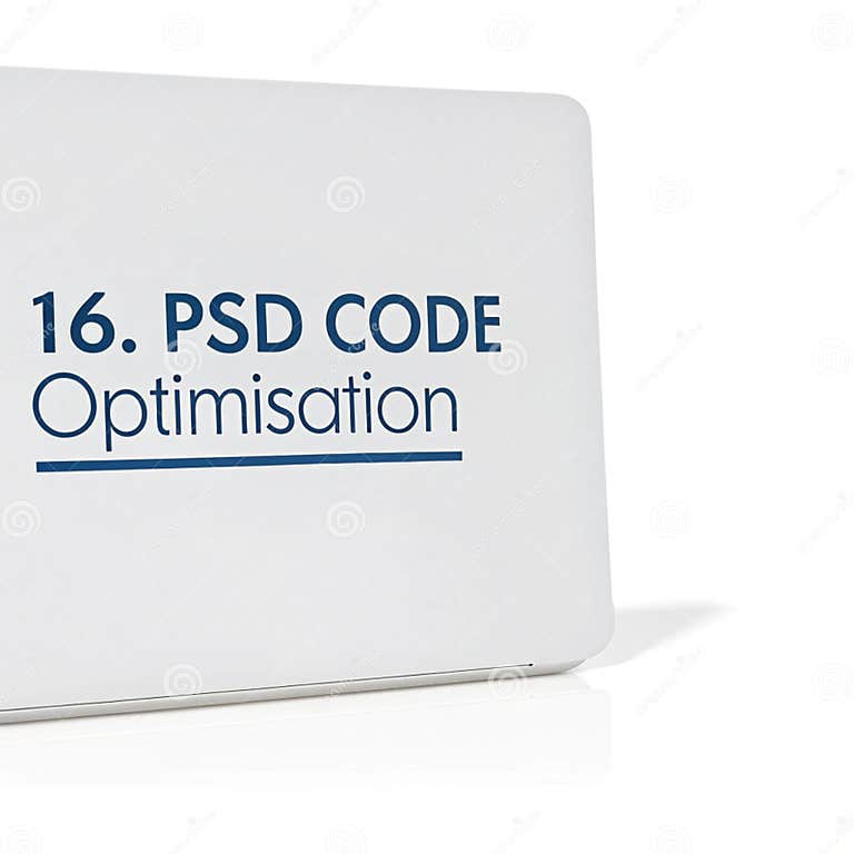 PSD Code Optimisation on Transparent Background Stock Illustration ...