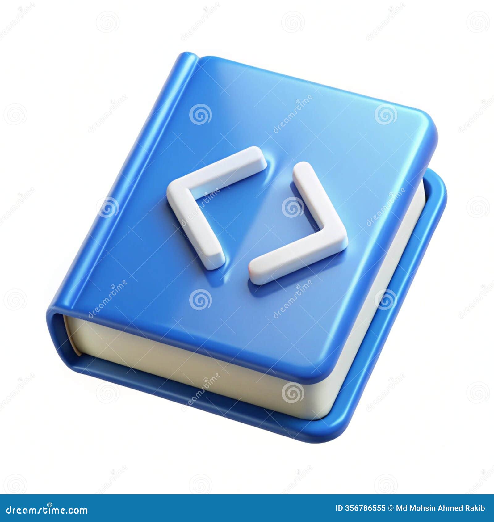 PSD Coding Book 3D Icon Isolated Stock Illustration - Illustration of ...