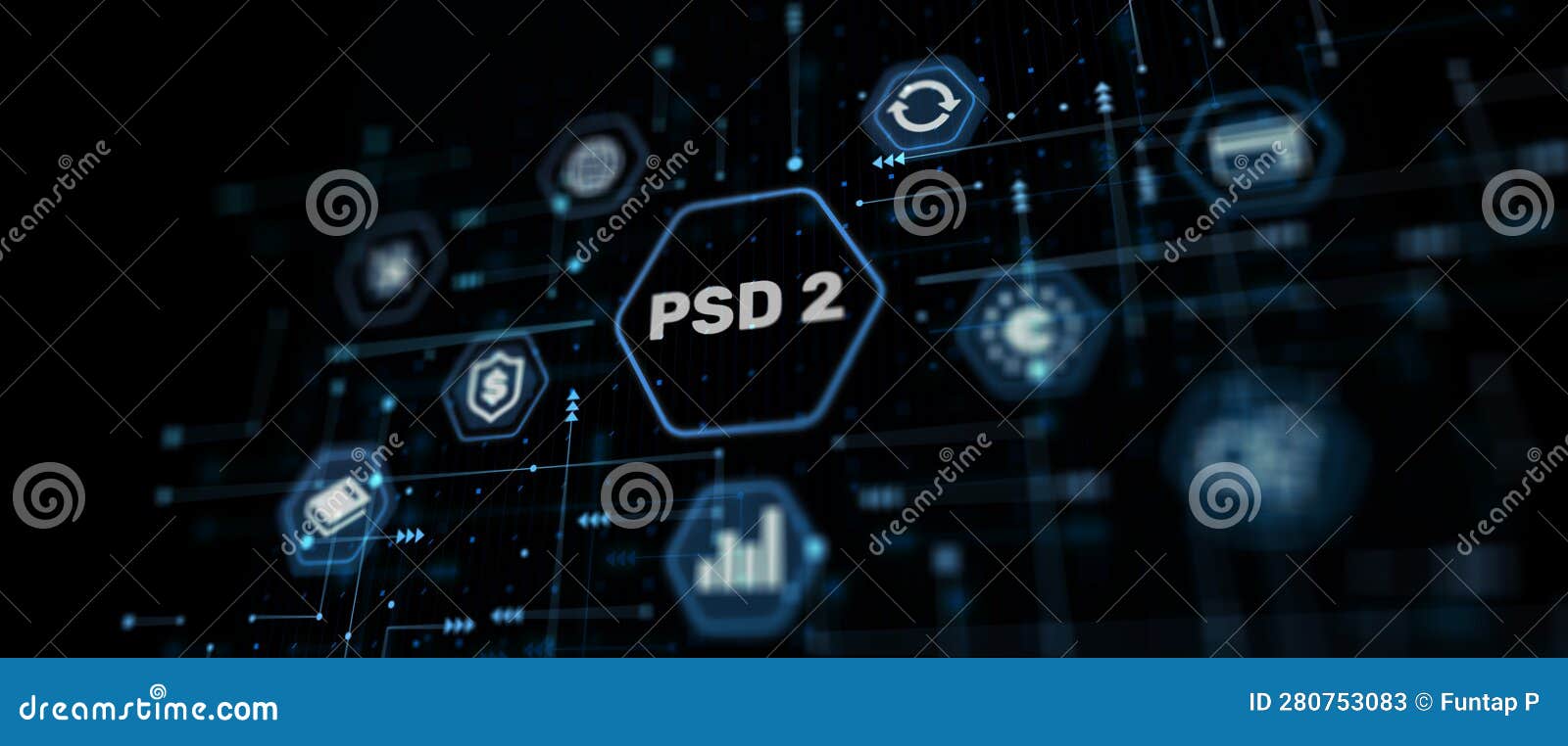 PSD2 Concept . Open Banking Stock Image - Image of digital, commerce ...