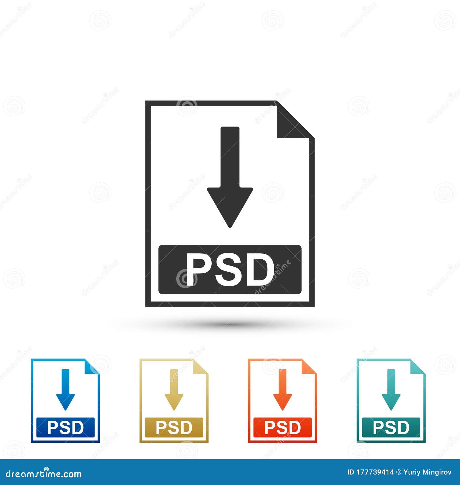 PSD File Document Icon. Download PSD Button Icon Isolated on White ... PSD File Document Icon. Download PSD Button Icon Isolated on White ...