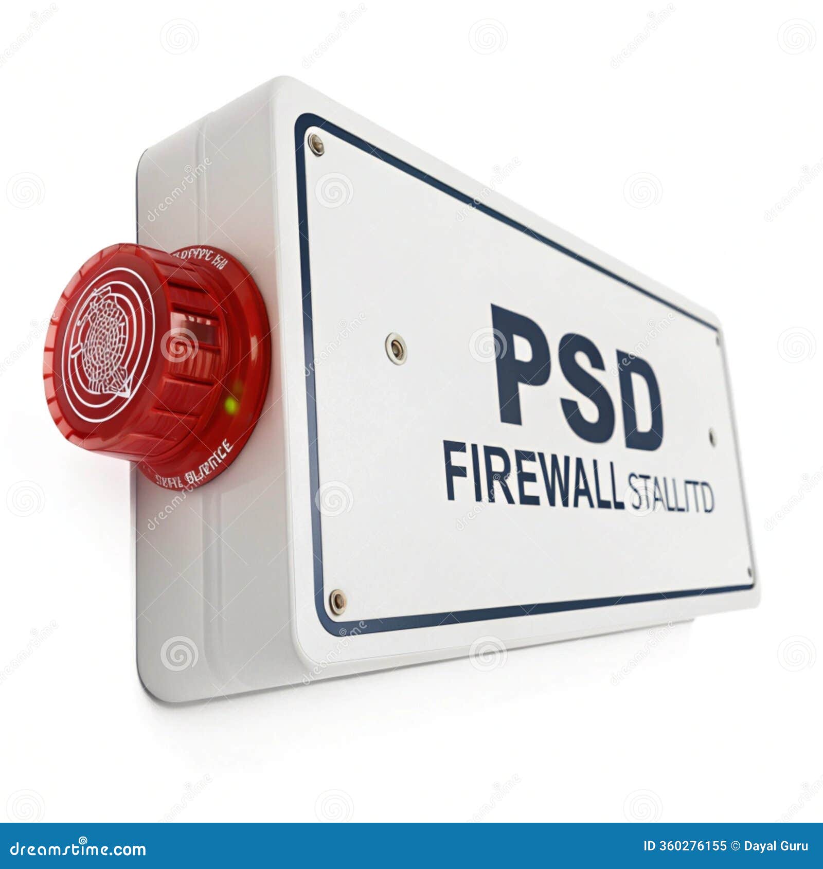 PSD Firewall Isolated on Transparent Background Stock Illustration ...