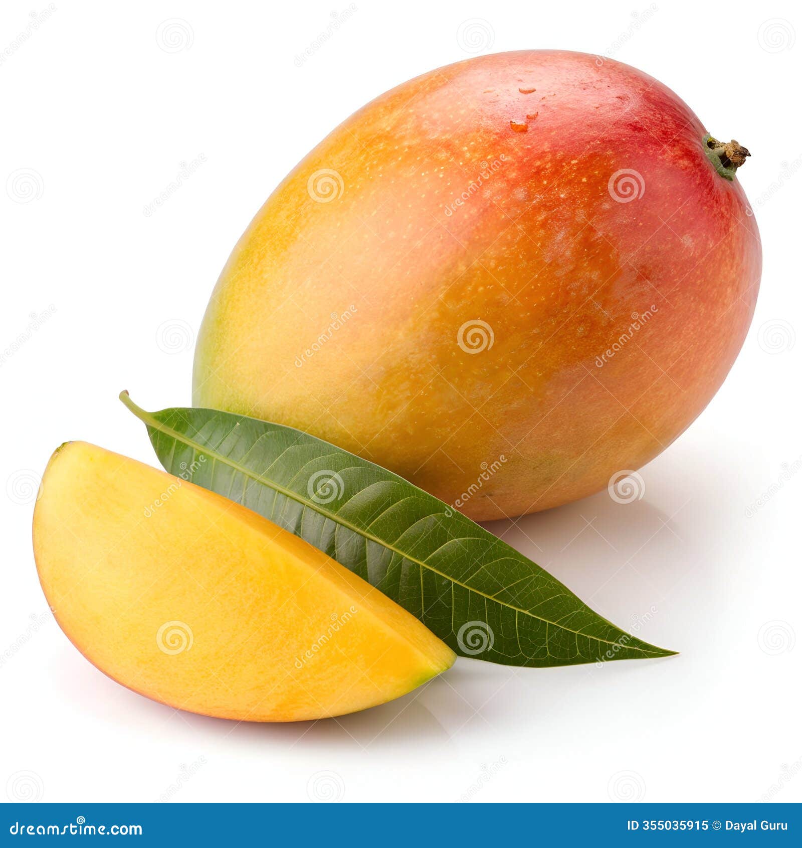 PSD of Mango on Transparent Background Isolated on White Background ...