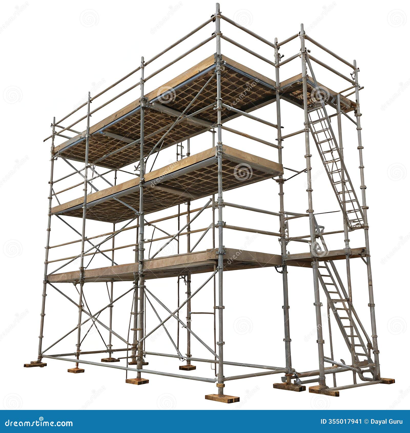 PSD of Scaffolding on a Transparent Background Isolated on White ...