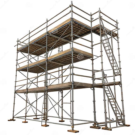 PSD of Scaffolding on a Transparent Background Isolated on White ...