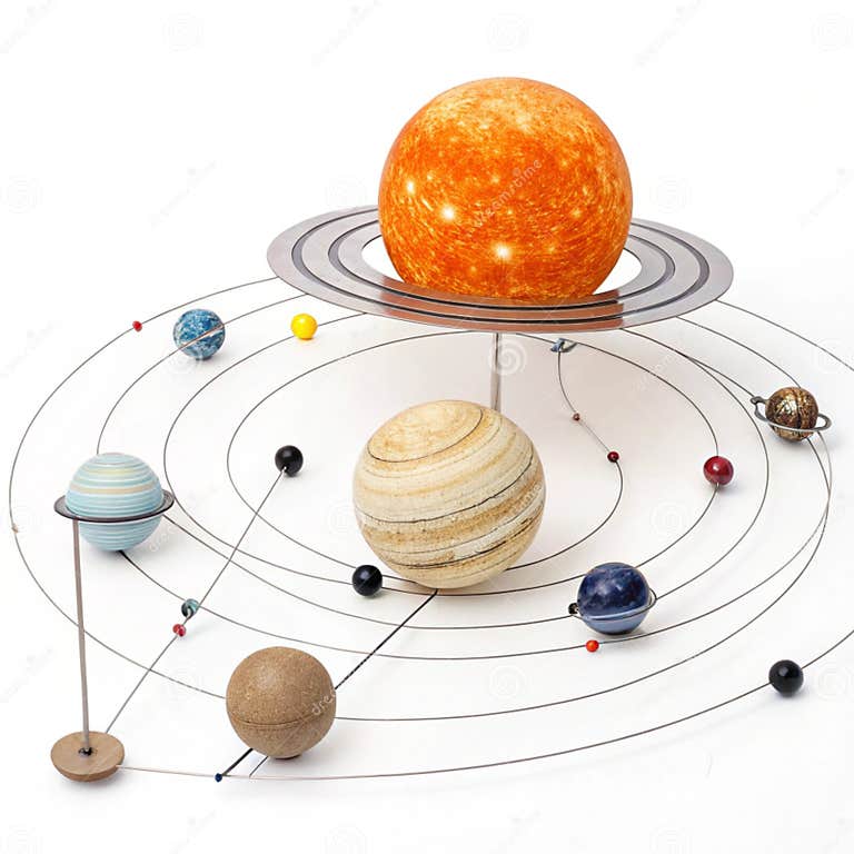 PSD Solar System Isolated on Transparent Background Stock Illustration ...