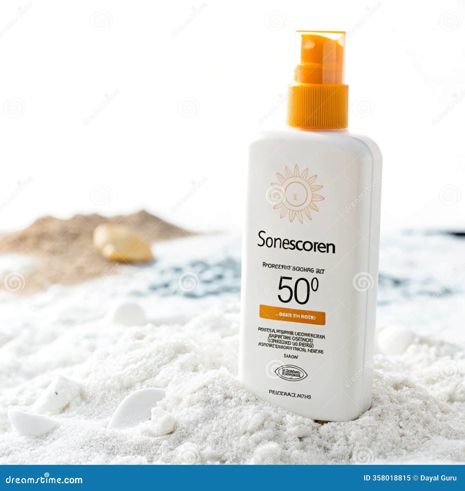PSD Sunscreen on Transparent Background Stock Illustration ...