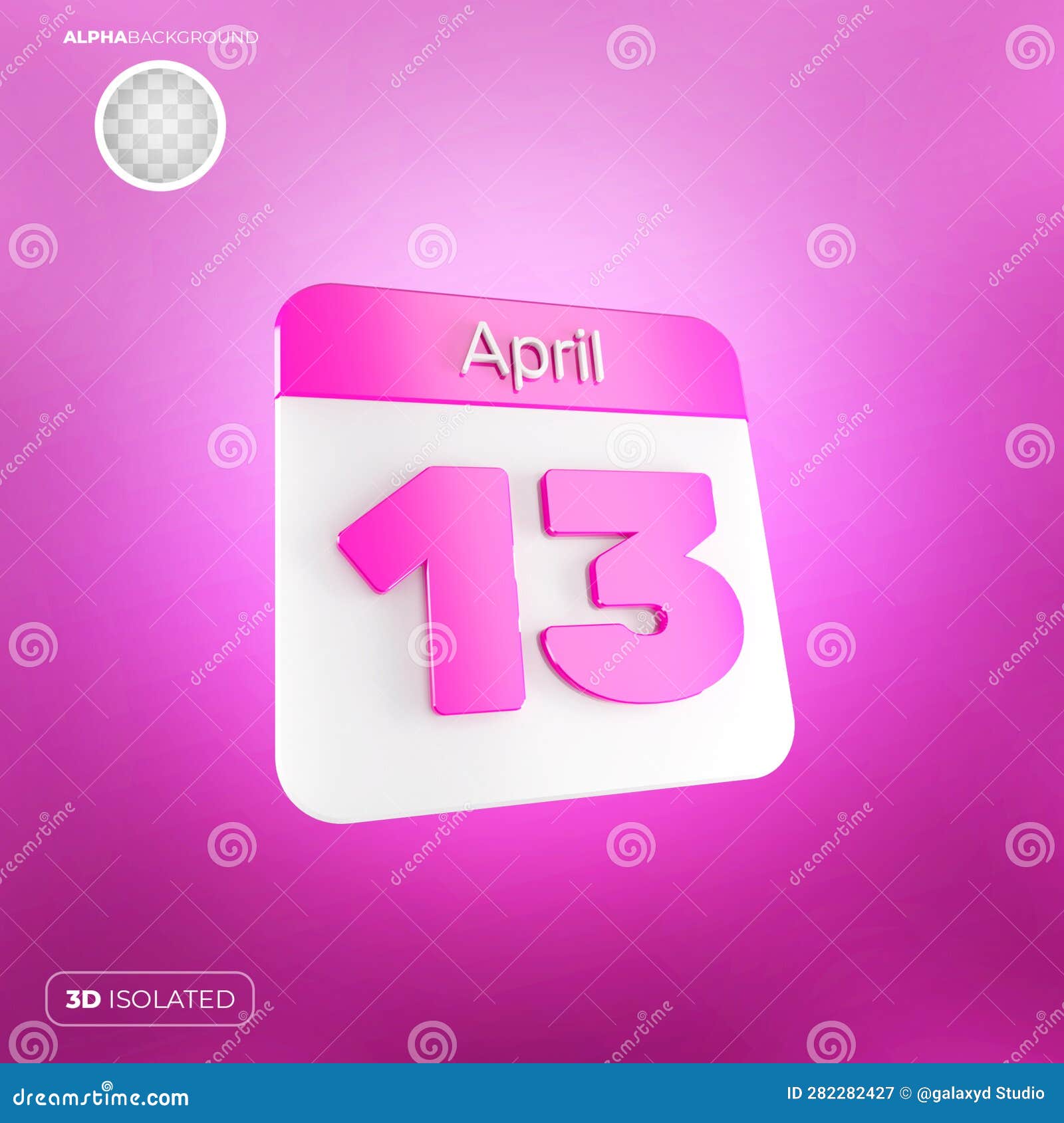 PSD Calendar April 3d Premium Stock Vector - Illustration of simple ...