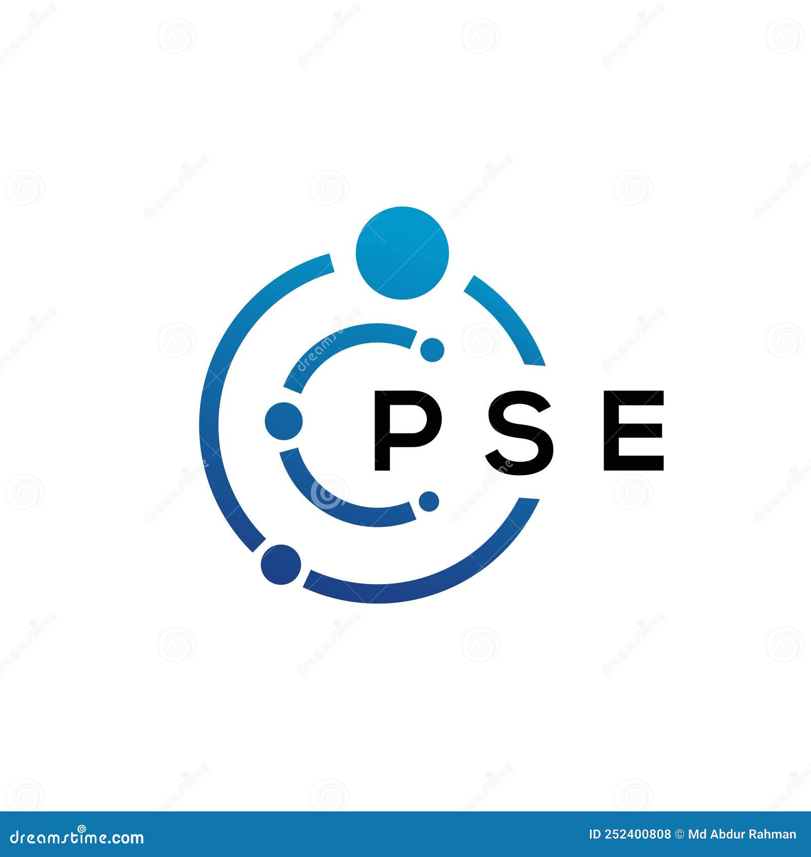 PSE Letter Technology Logo Design on White Background. PSE Creative ...