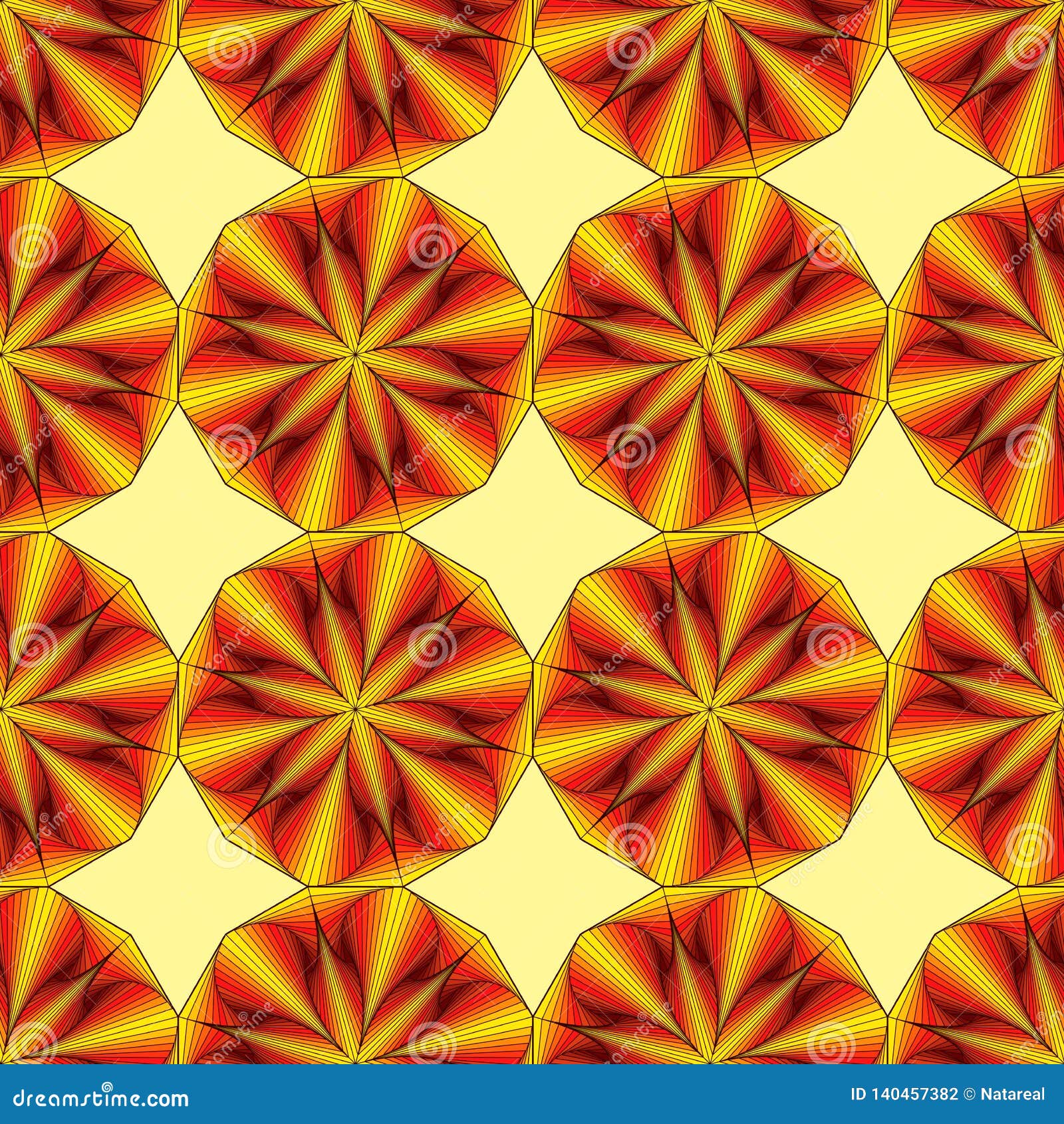 Pseudo 3D seamless pattern stock vector. Illustration of graphic ...