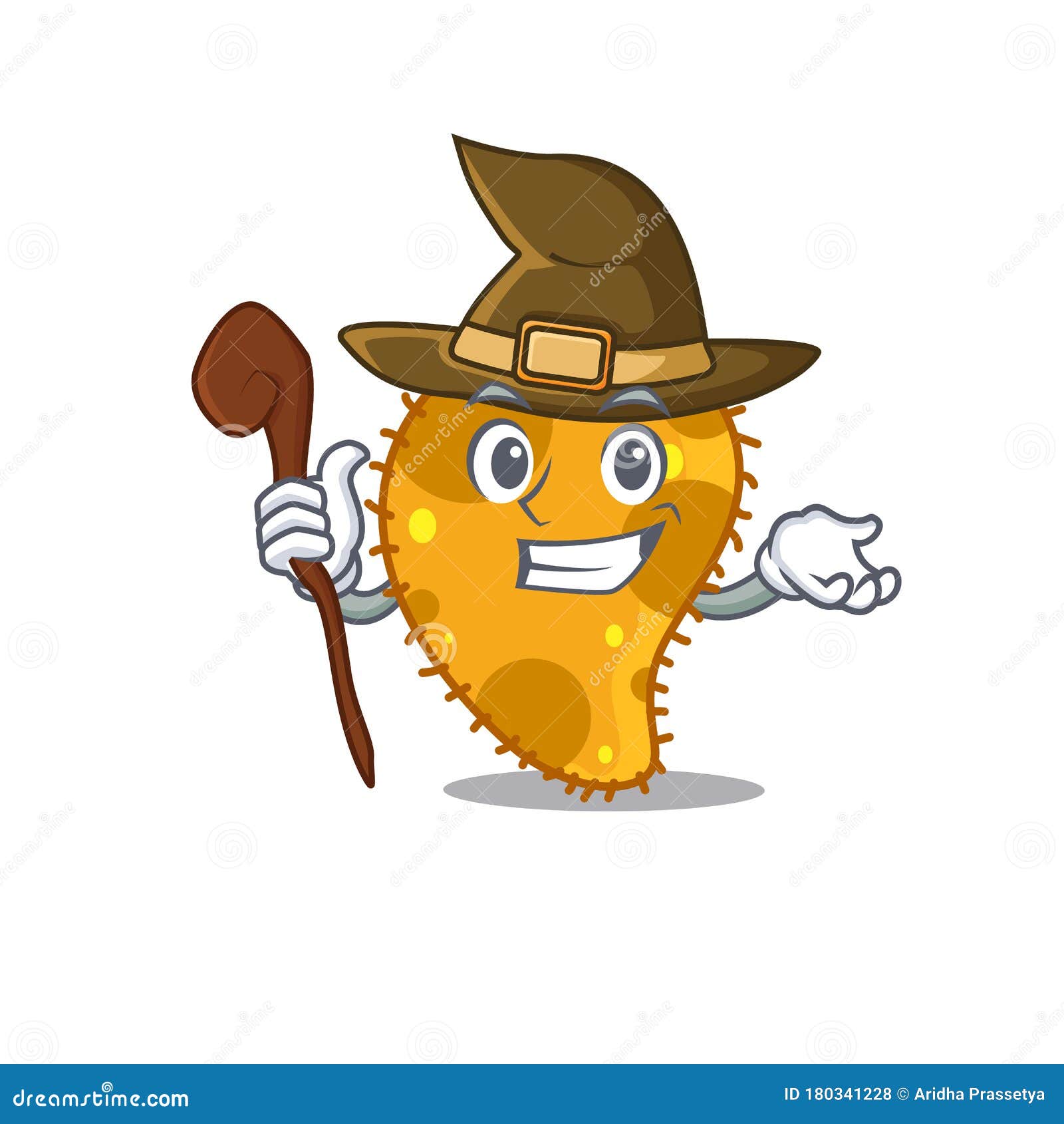 Pseudomonas Sneaky and Tricky Witch Cartoon Character Stock Vector ...