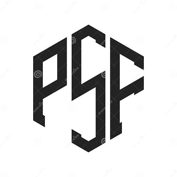 PSF Logo Design. Initial Letter PSF Monogram Logo Using Hexagon Shape ...