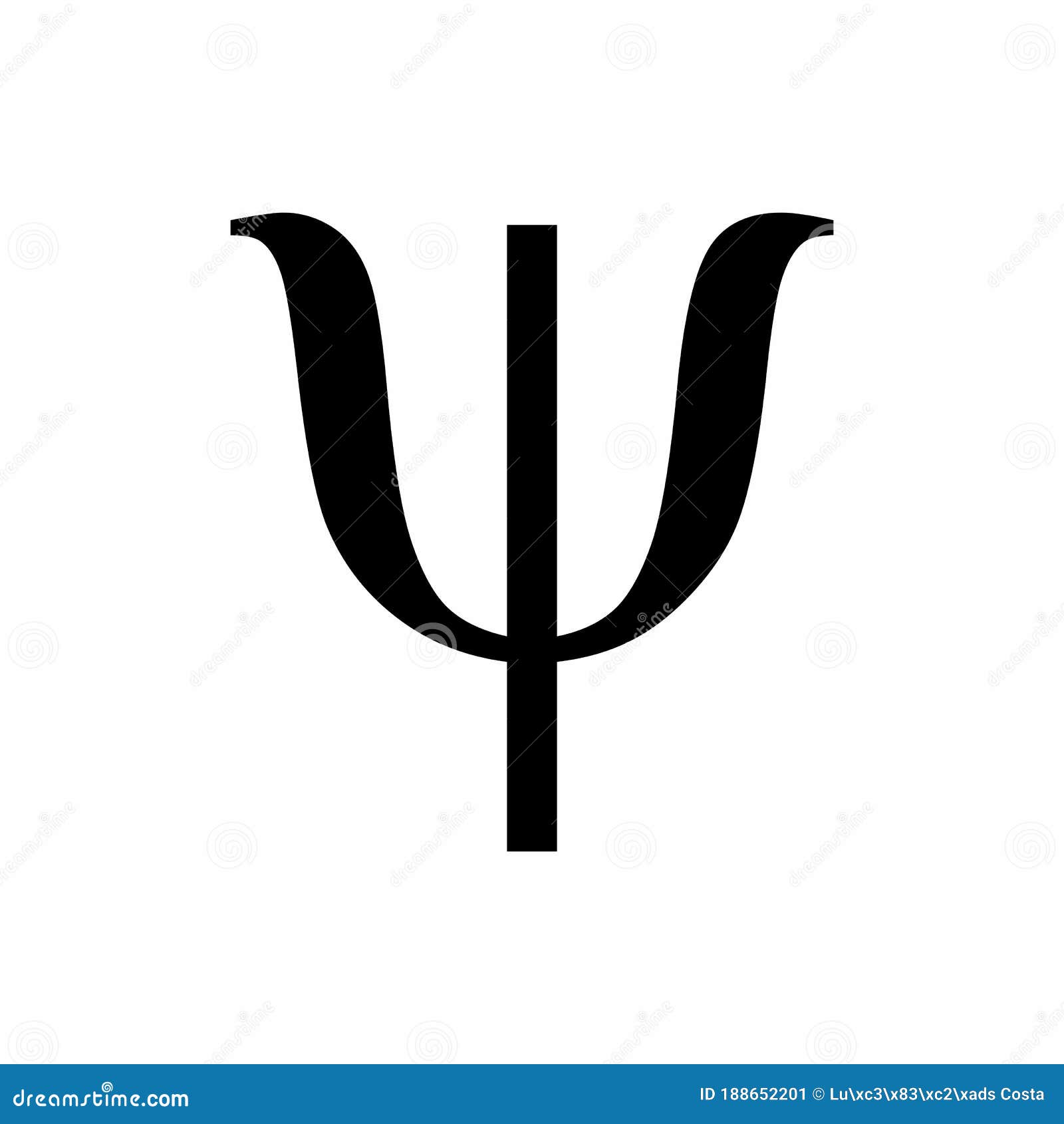 Psi greek letter stock illustration. Illustration of icon - 188652201