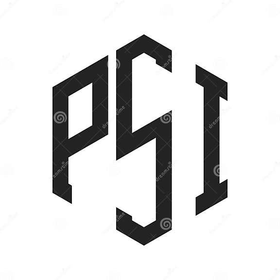 PSI Logo Design. Initial Letter PSI Monogram Logo Using Hexagon Shape ...